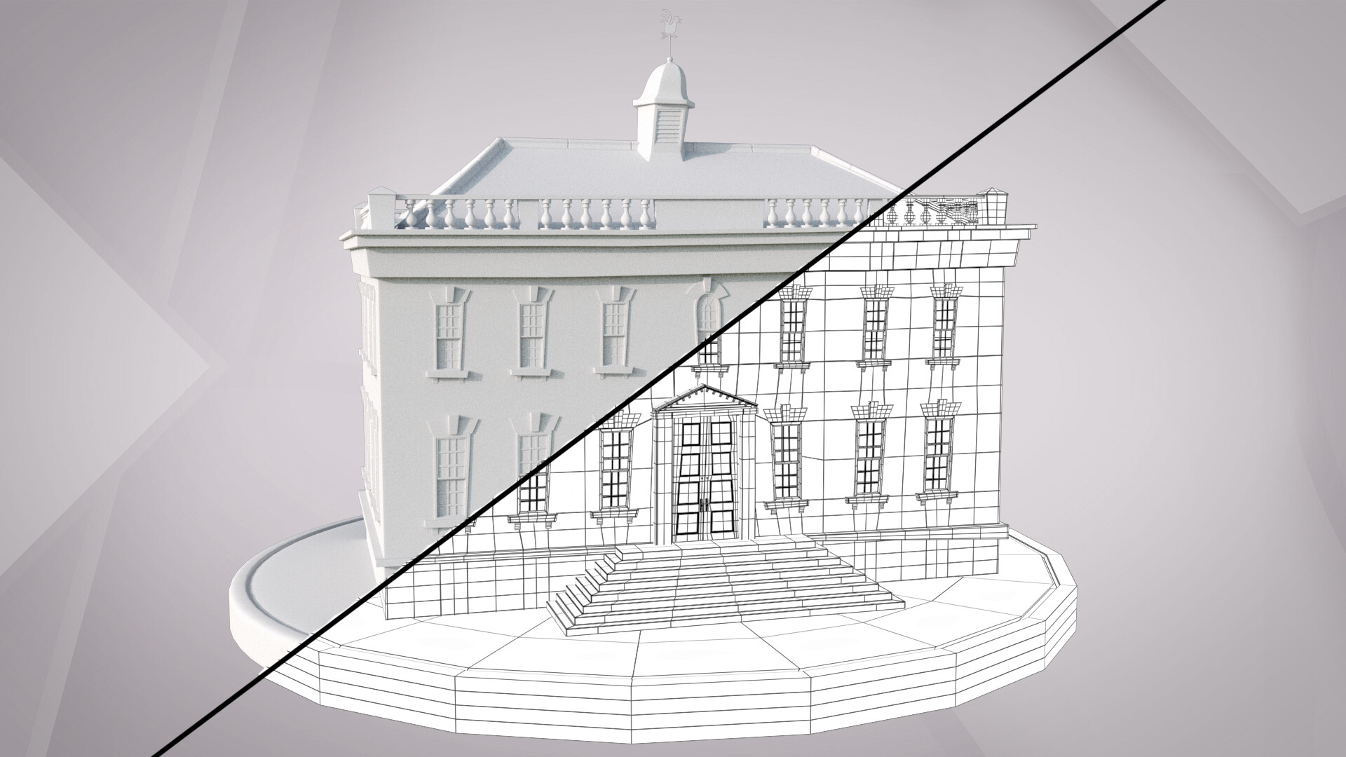 ArtStation - Cartoon CourtHouse