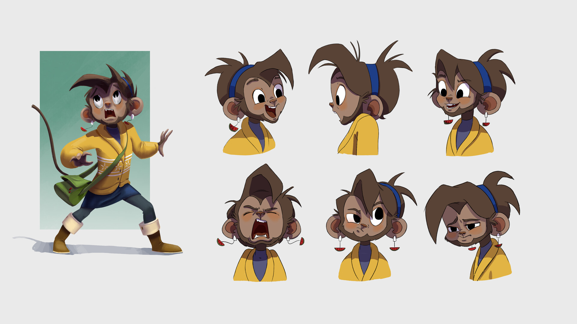 ArtStation - Mona's Character Design Process