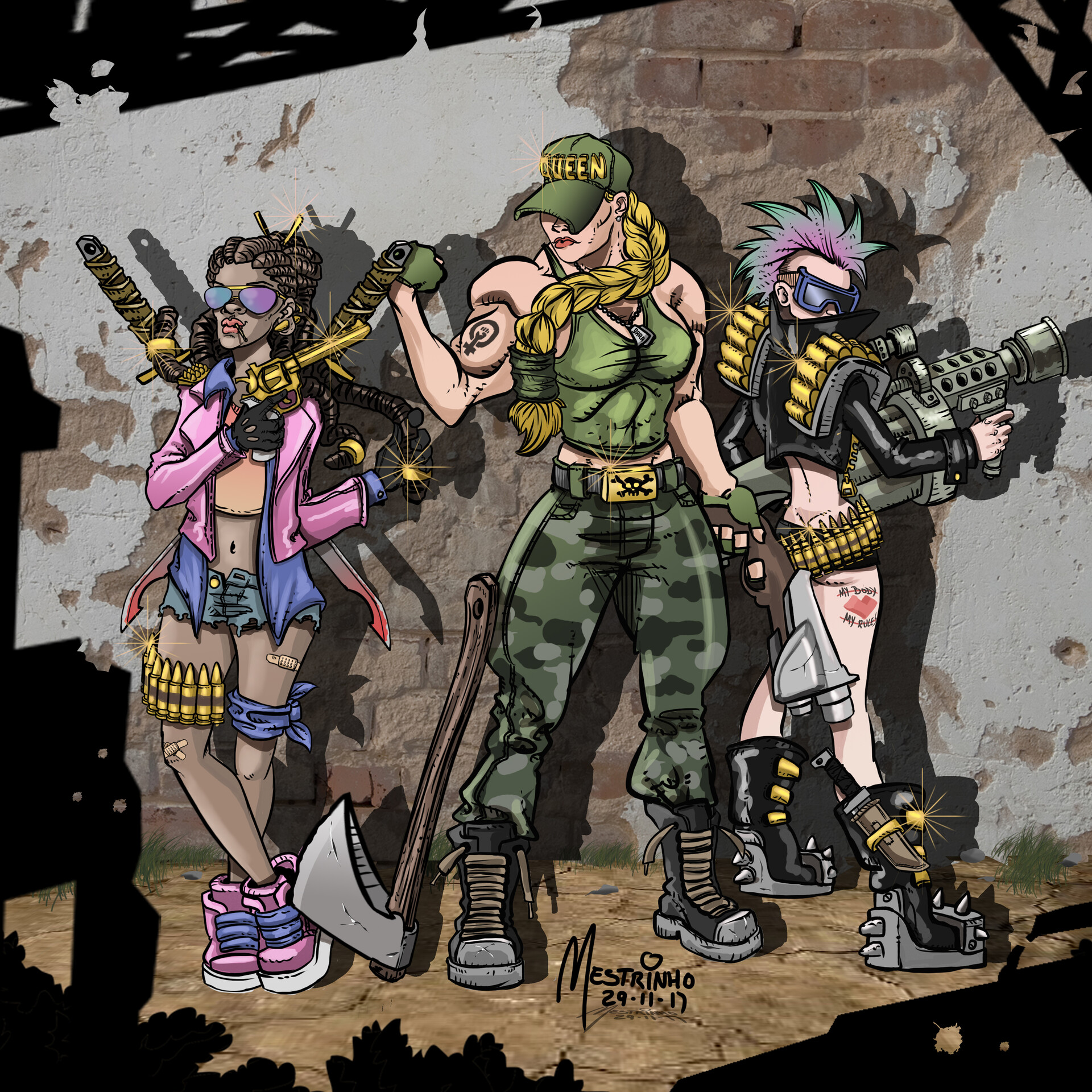 ArtStation - Macho Women with Guns