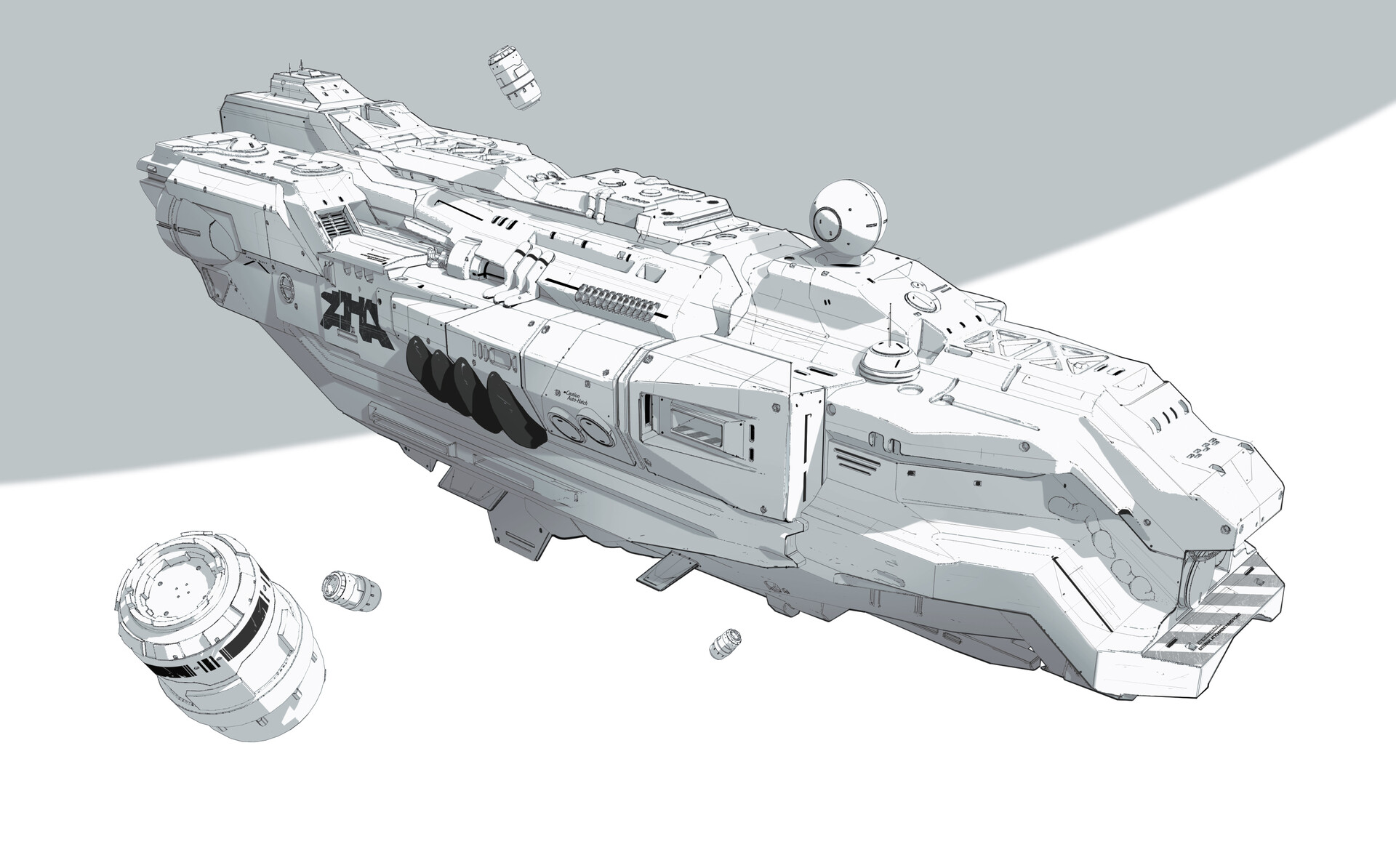 ArtStation - Cargo Spaceship