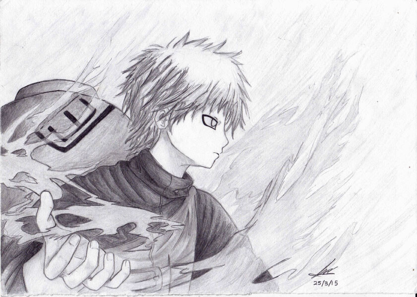 Gaara Drawings In Pencil