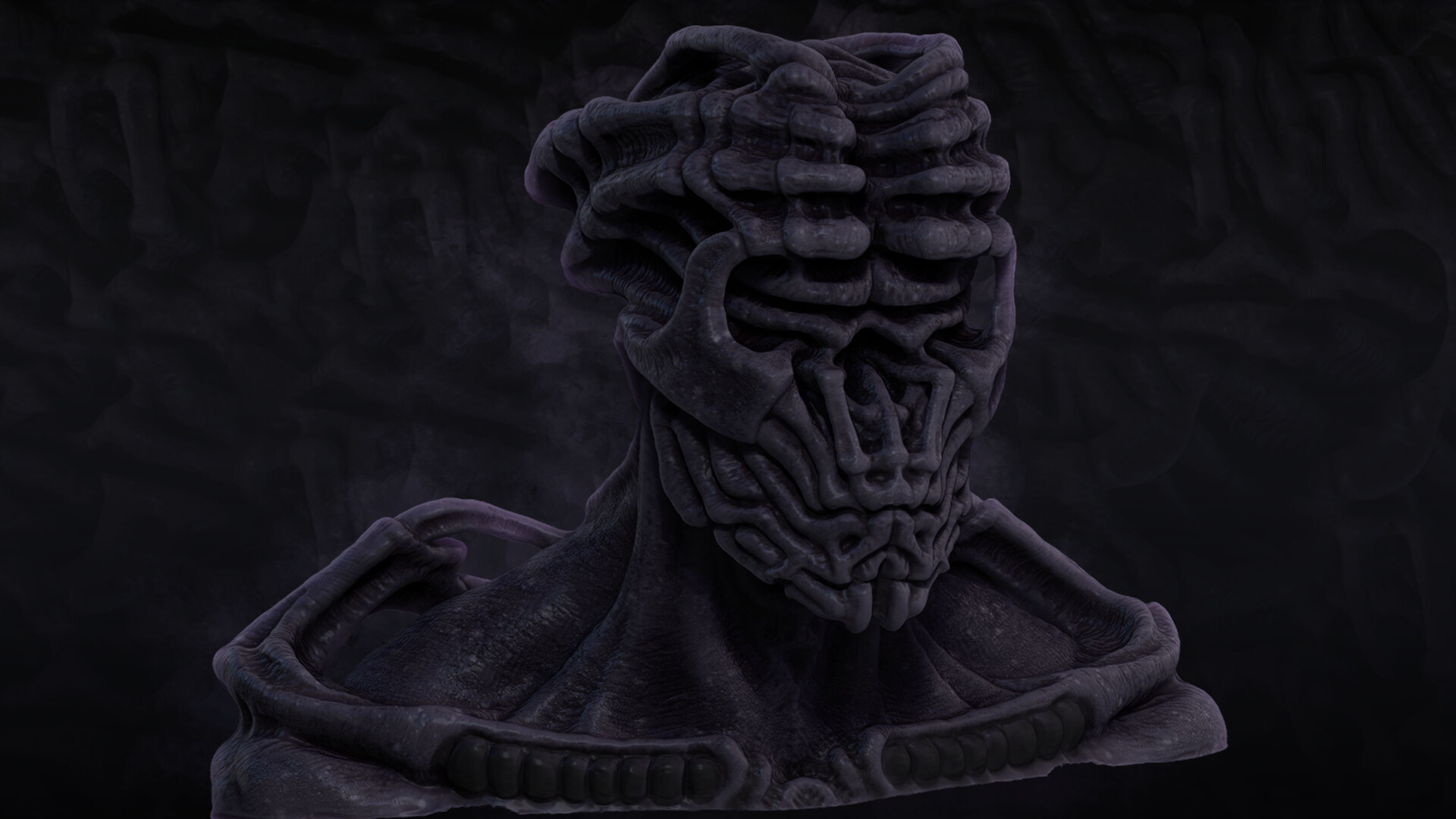 ArtStation - Alien bust Concept Sculpt