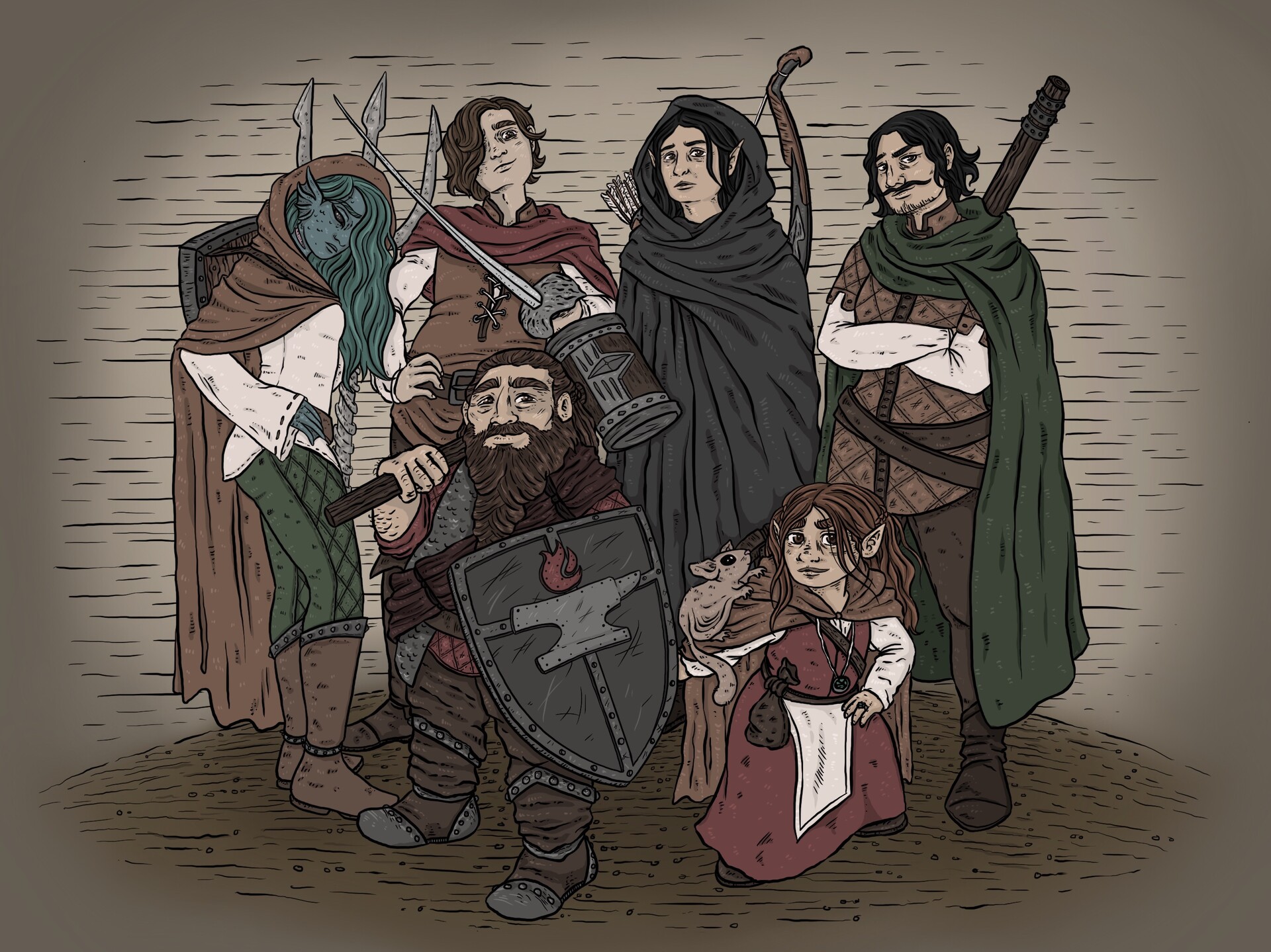 ArtStation - Dnd group commission