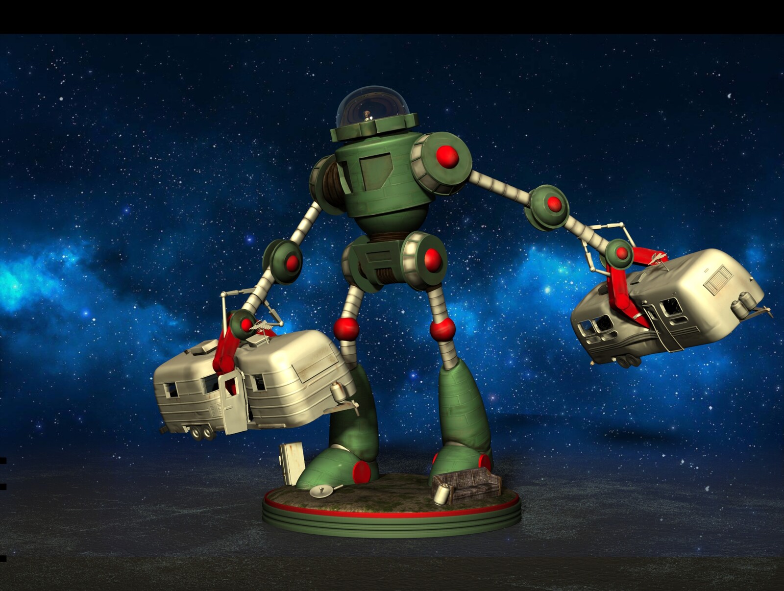 Christopher Mag - Mars Attacks Robot