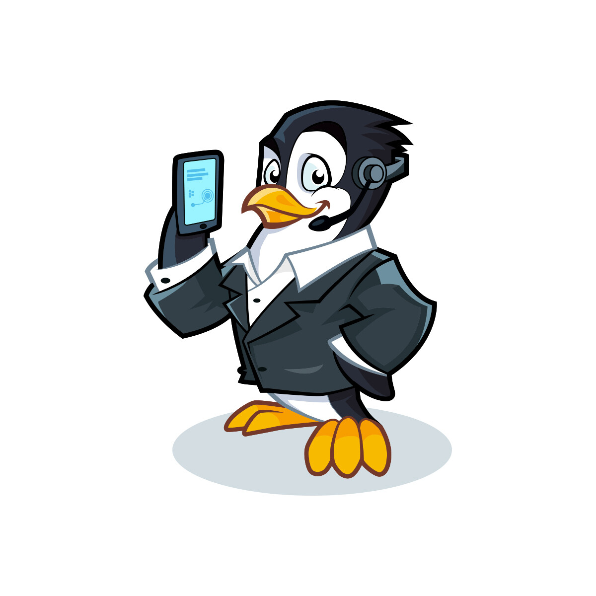 ArtStation - Info Tech Penguin Character