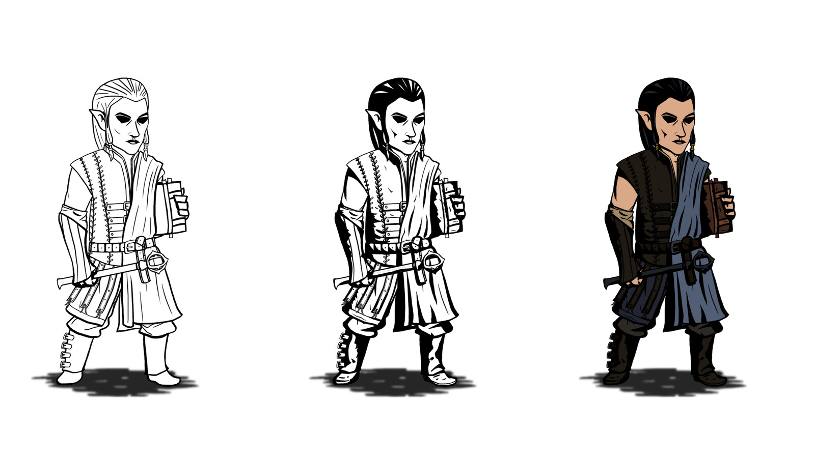 Ahyab M. Muhith - Aloth (Darkest Dungeon x Pillars of Eternity Fan art)