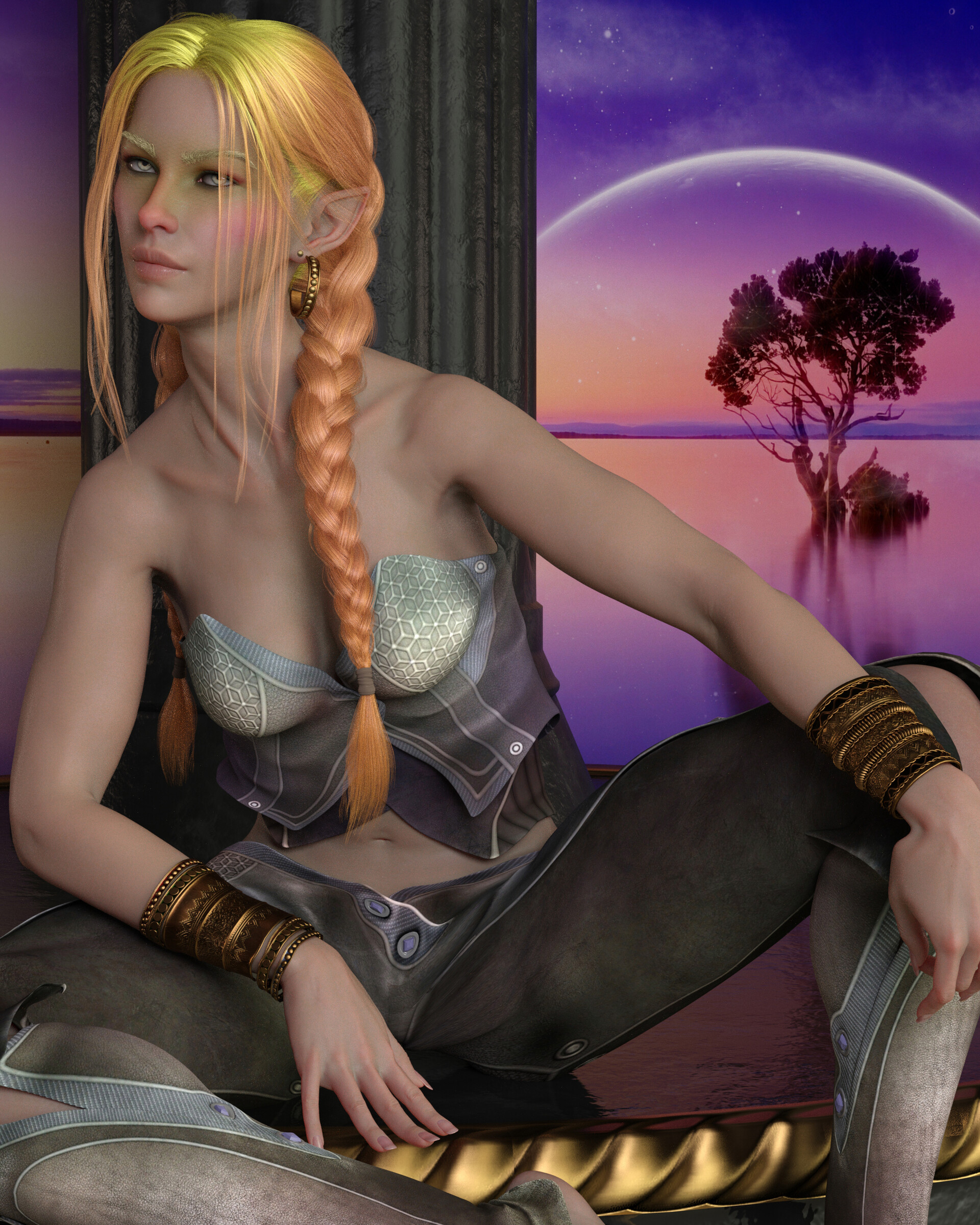 ArtStation - Twylight on Lake Seren