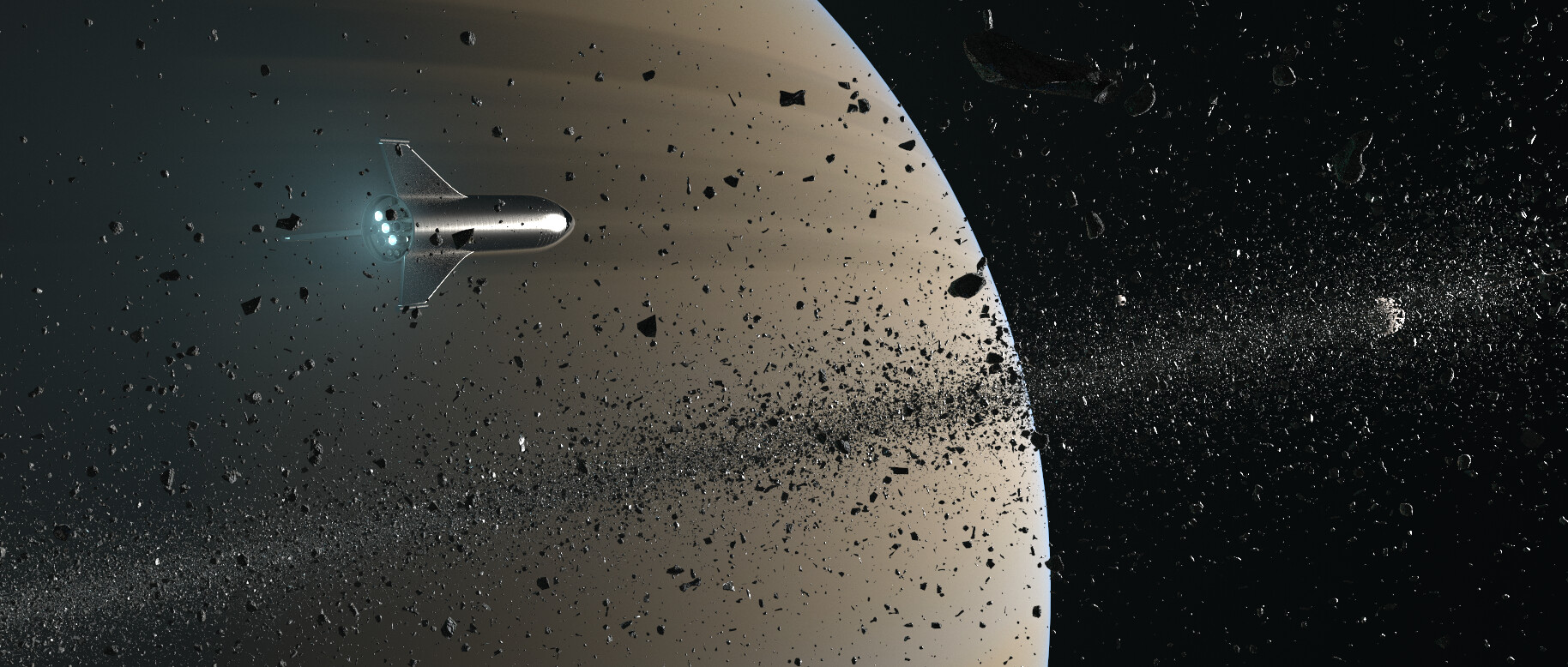 Jordan Potts - Starship enters Saturn orbit.