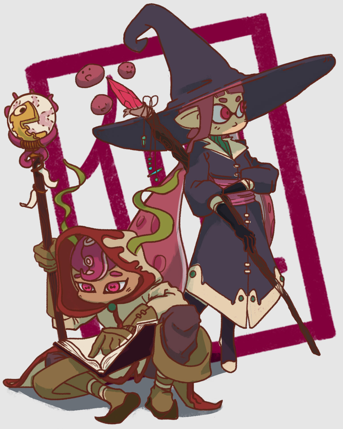 ArtStation - Splatfest Knights VS. Wizard