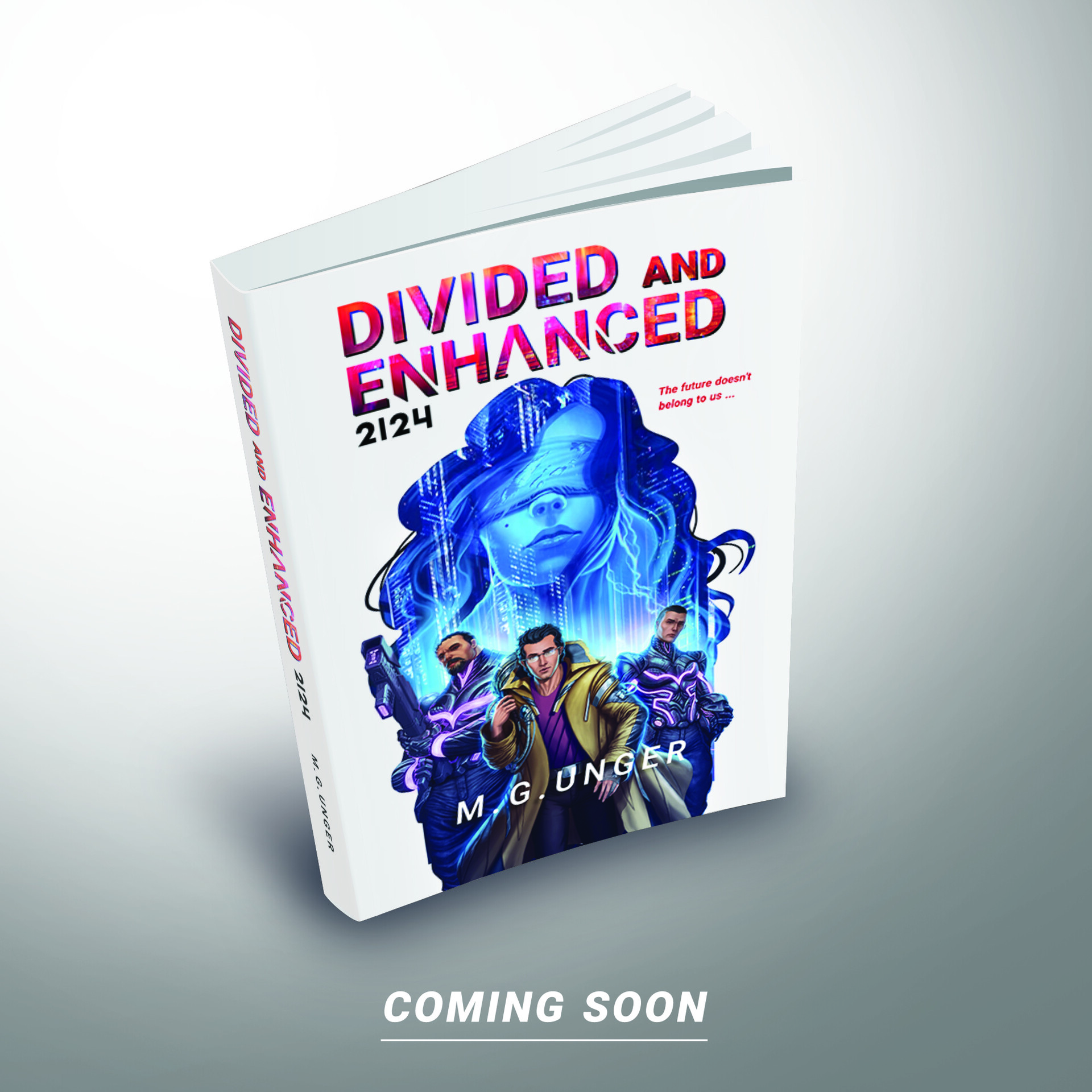 Taregh Saber - Divided and Enhanced 2124 - Book Cover Design