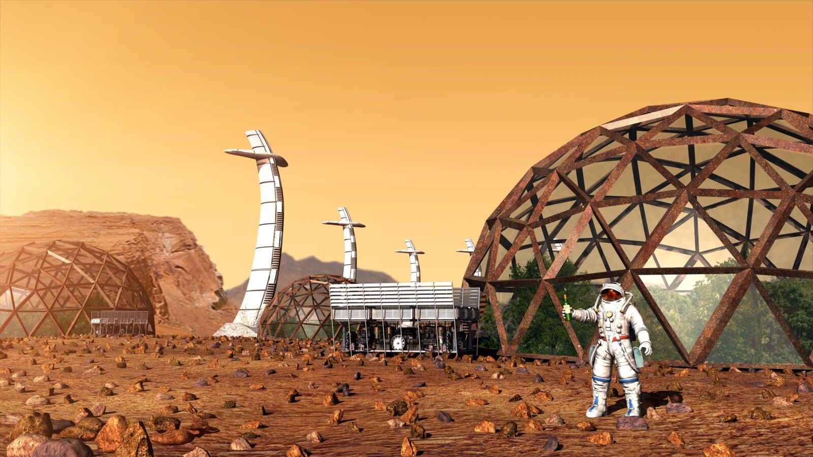 Mars Colony Greenhouse