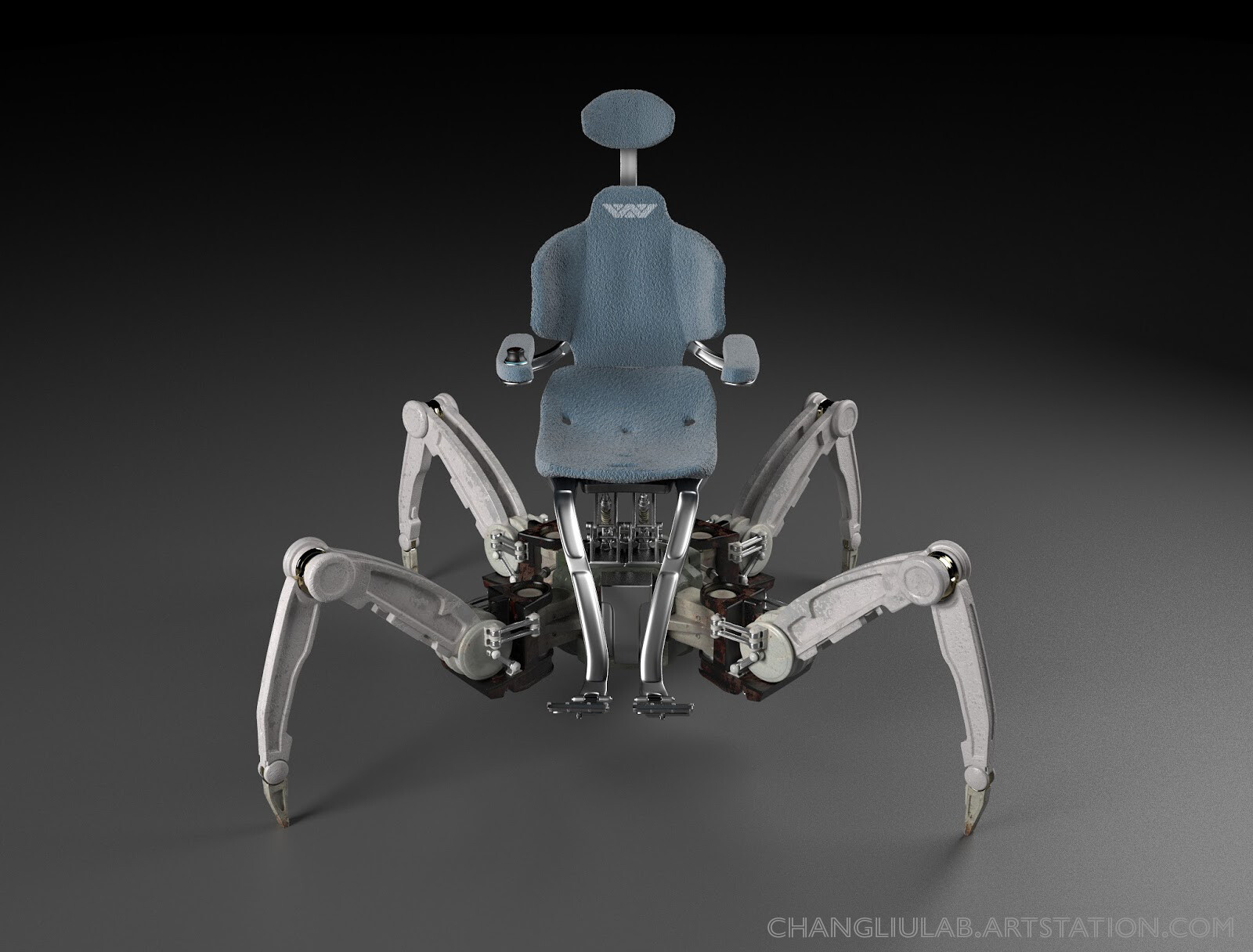 ArtStation - A Mech Chair (3D Game Asset)