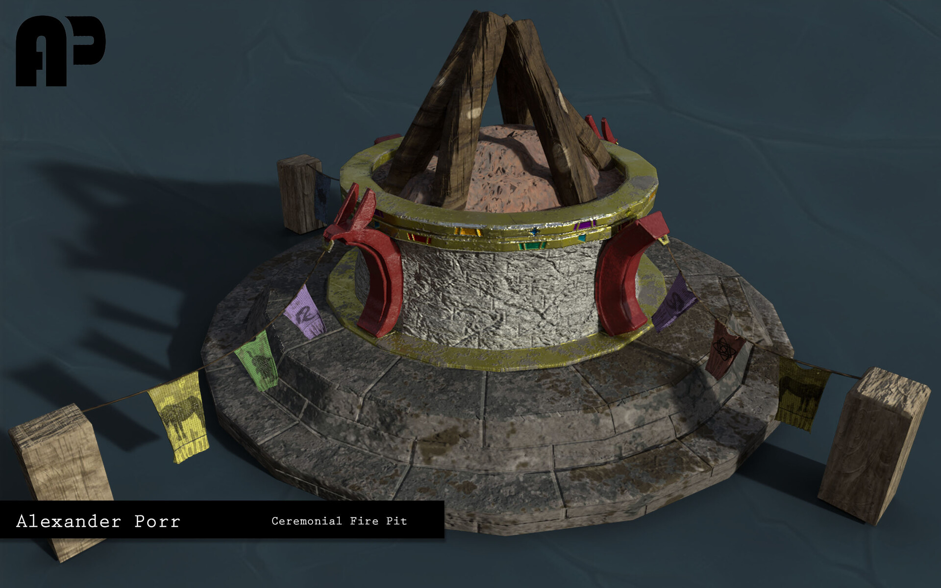 ArtStation - Ceremonial Fire Pit