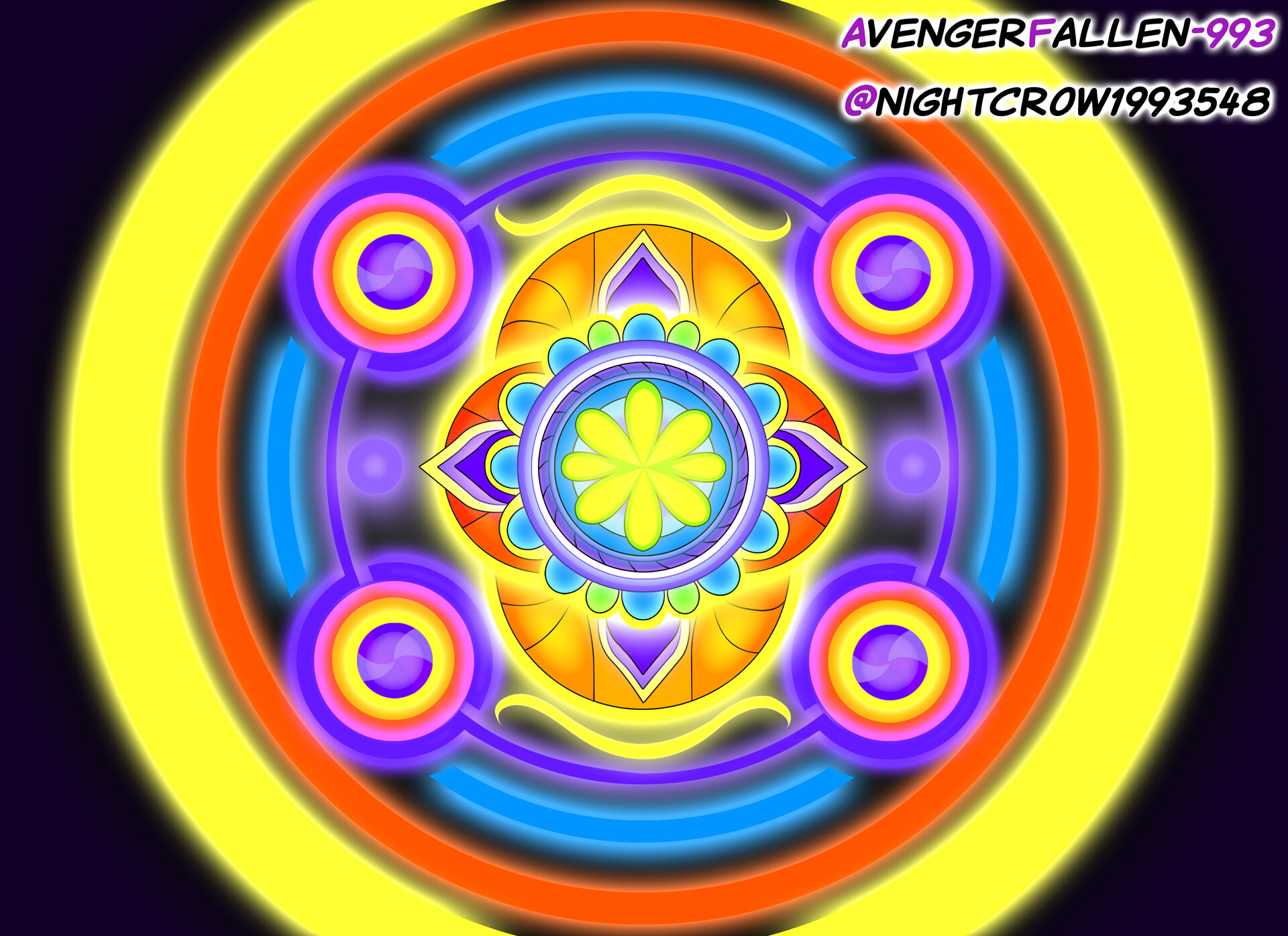 ArtStation - Glowing Mandala