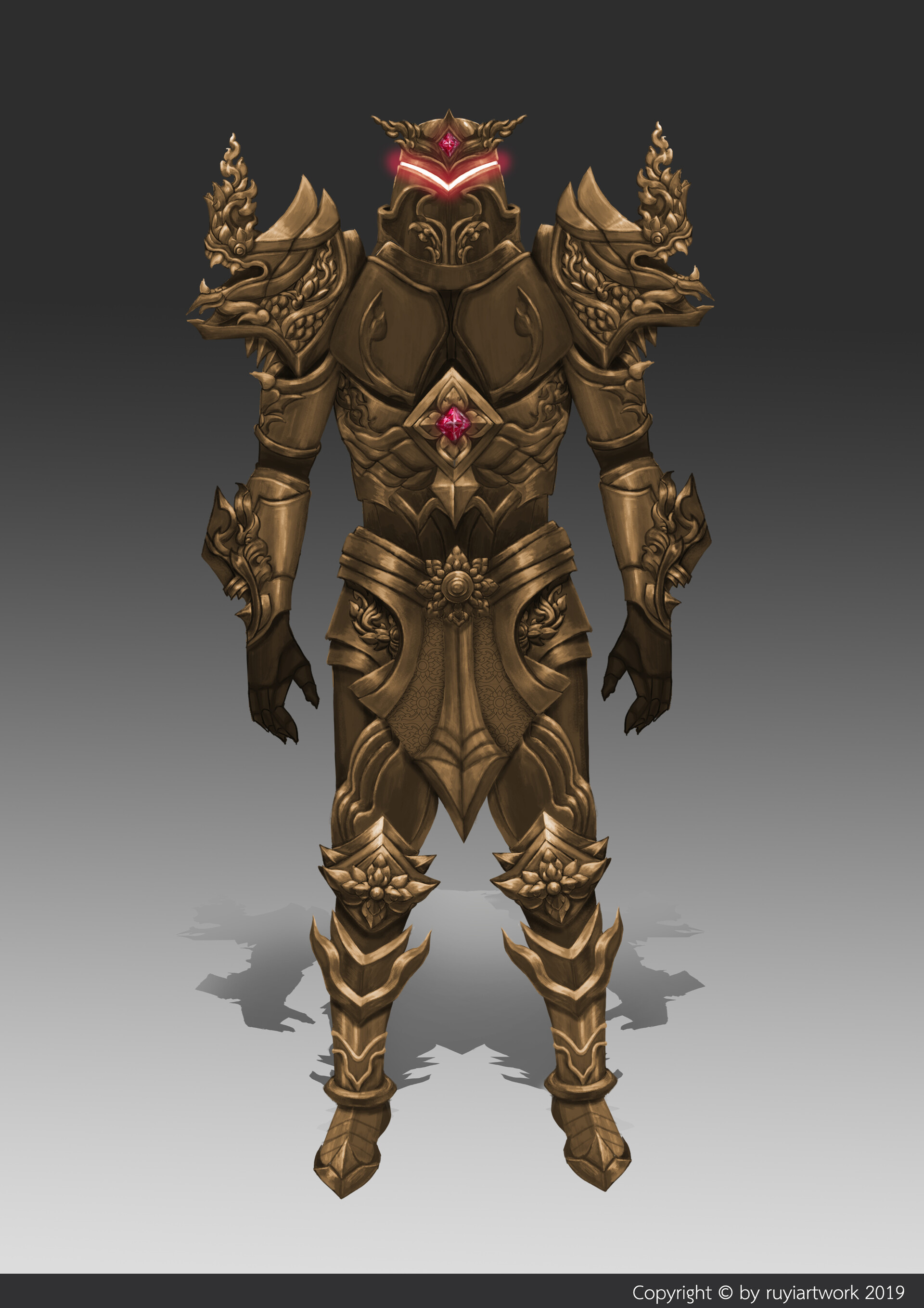 ArtStation - Thai Sand Serpant Knight