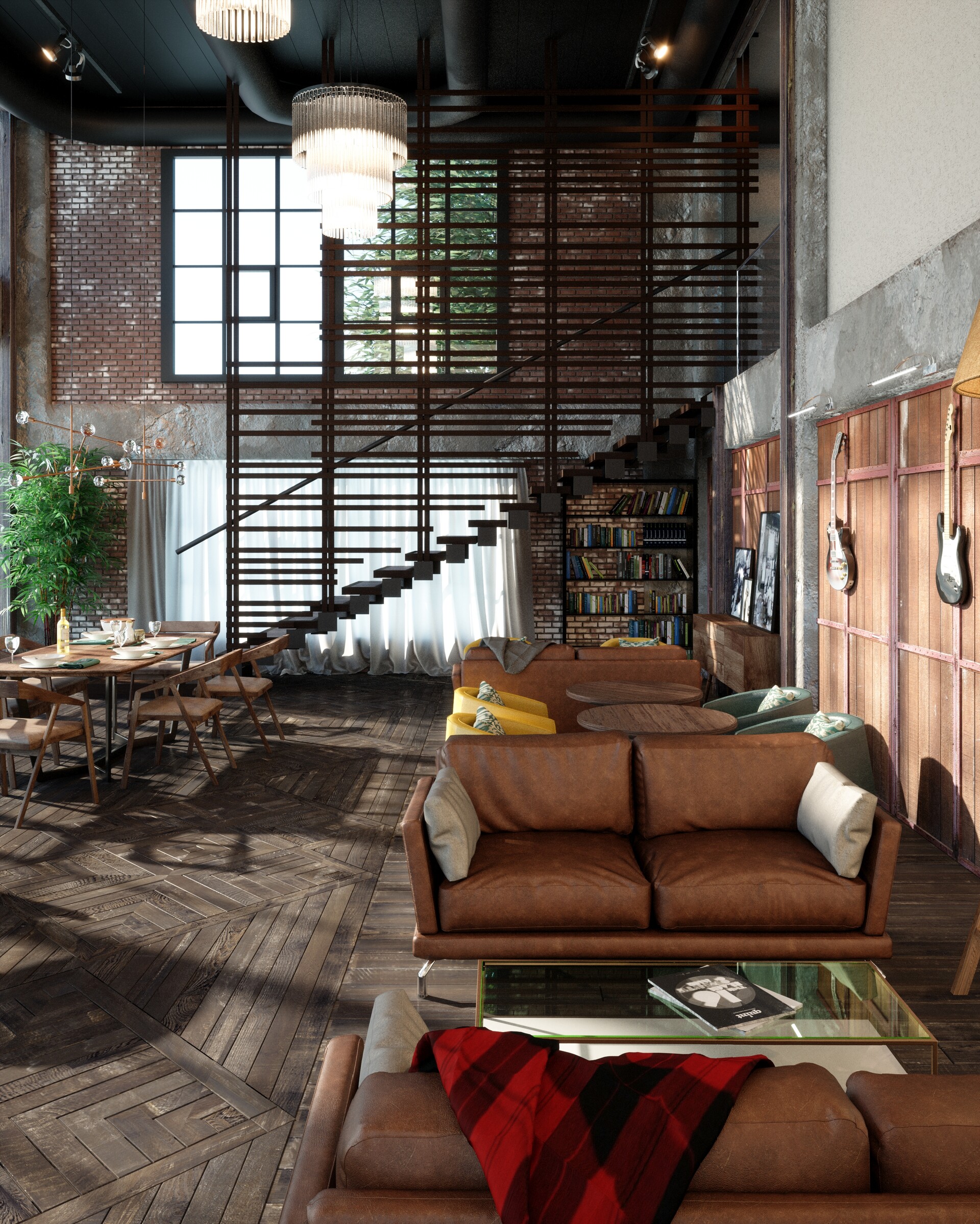 ArtStation - Cafe Living room