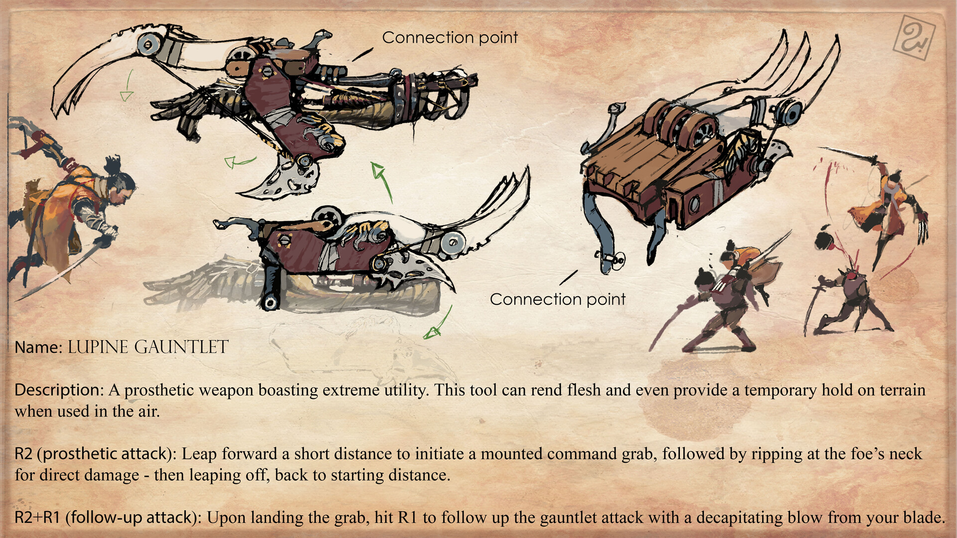 ArtStation - Lupine Gauntlet (Sekiro design challenge)