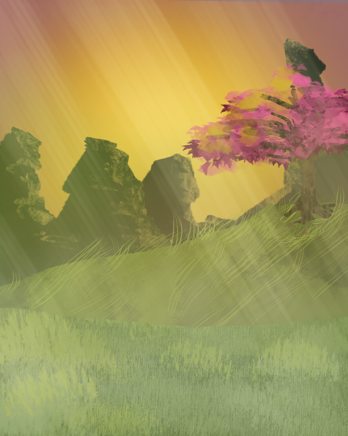 ArtStation - lone tree