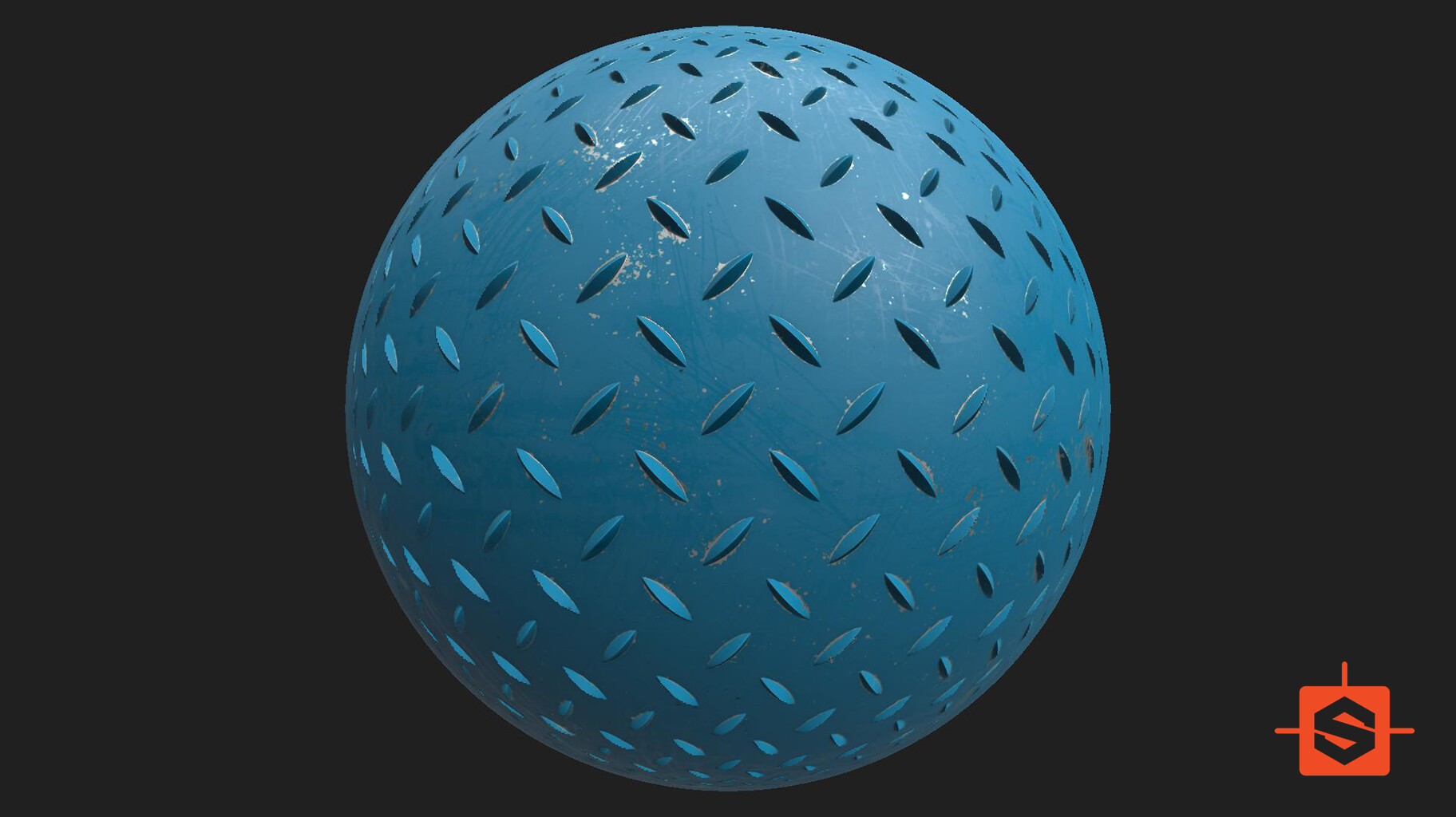 ArtStation - PBR Painted Metal Floor Blue