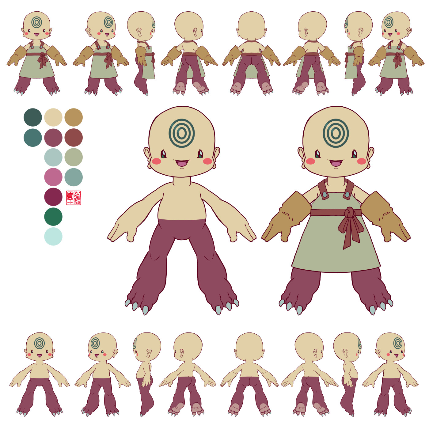 ArtStation - Hamley eight-point turnaround