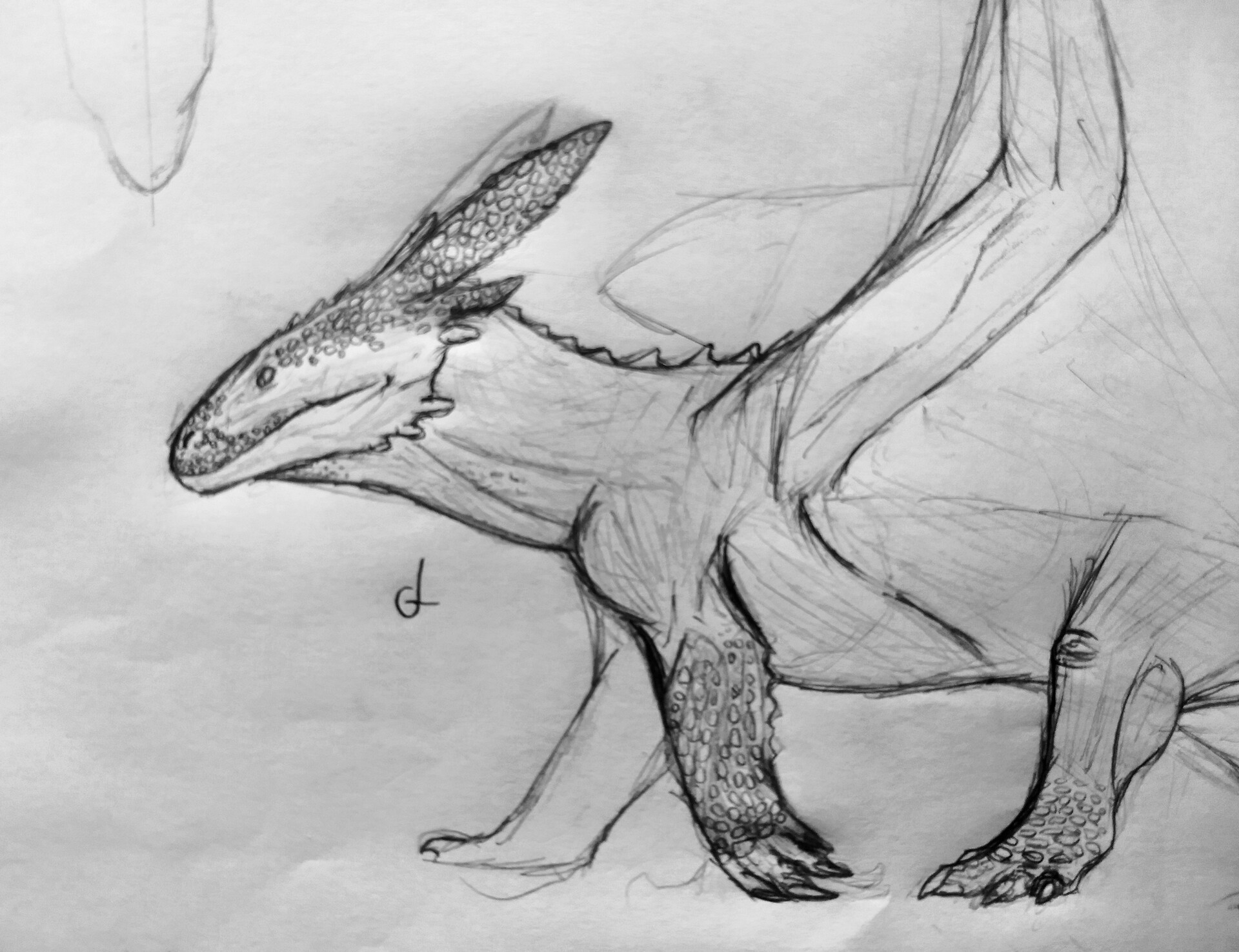 how to draw a realistic night fury