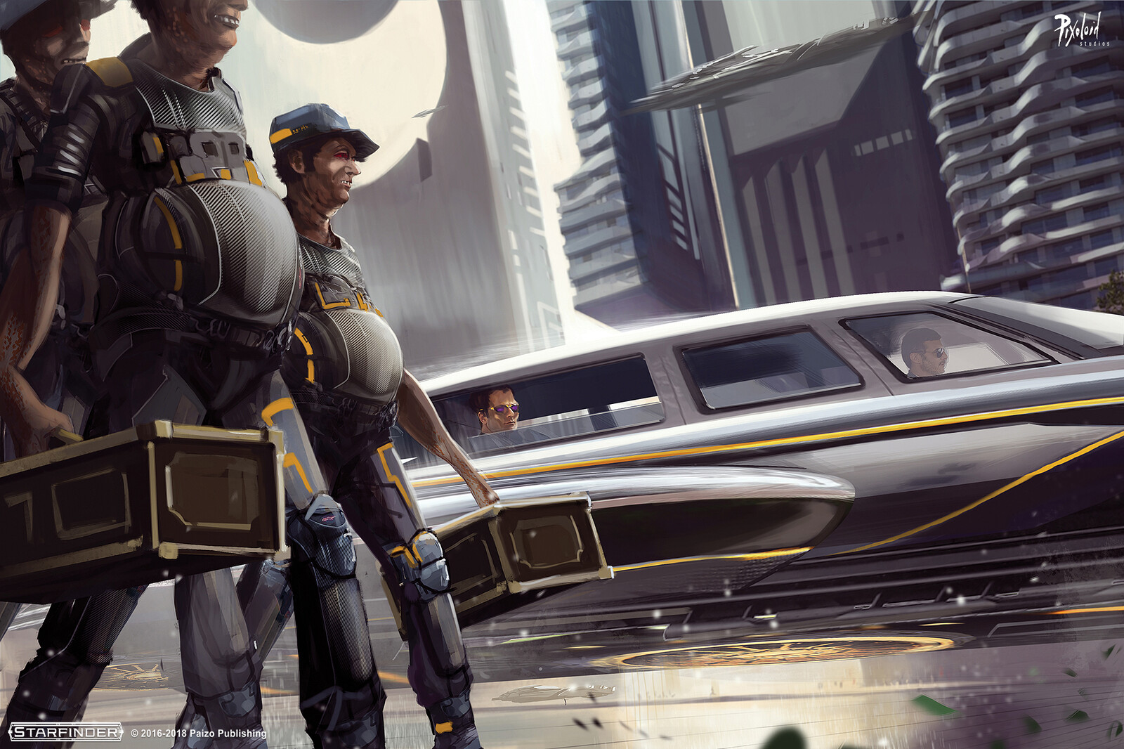 Pixoloid Studios - Starfinder - Brakim illustrations