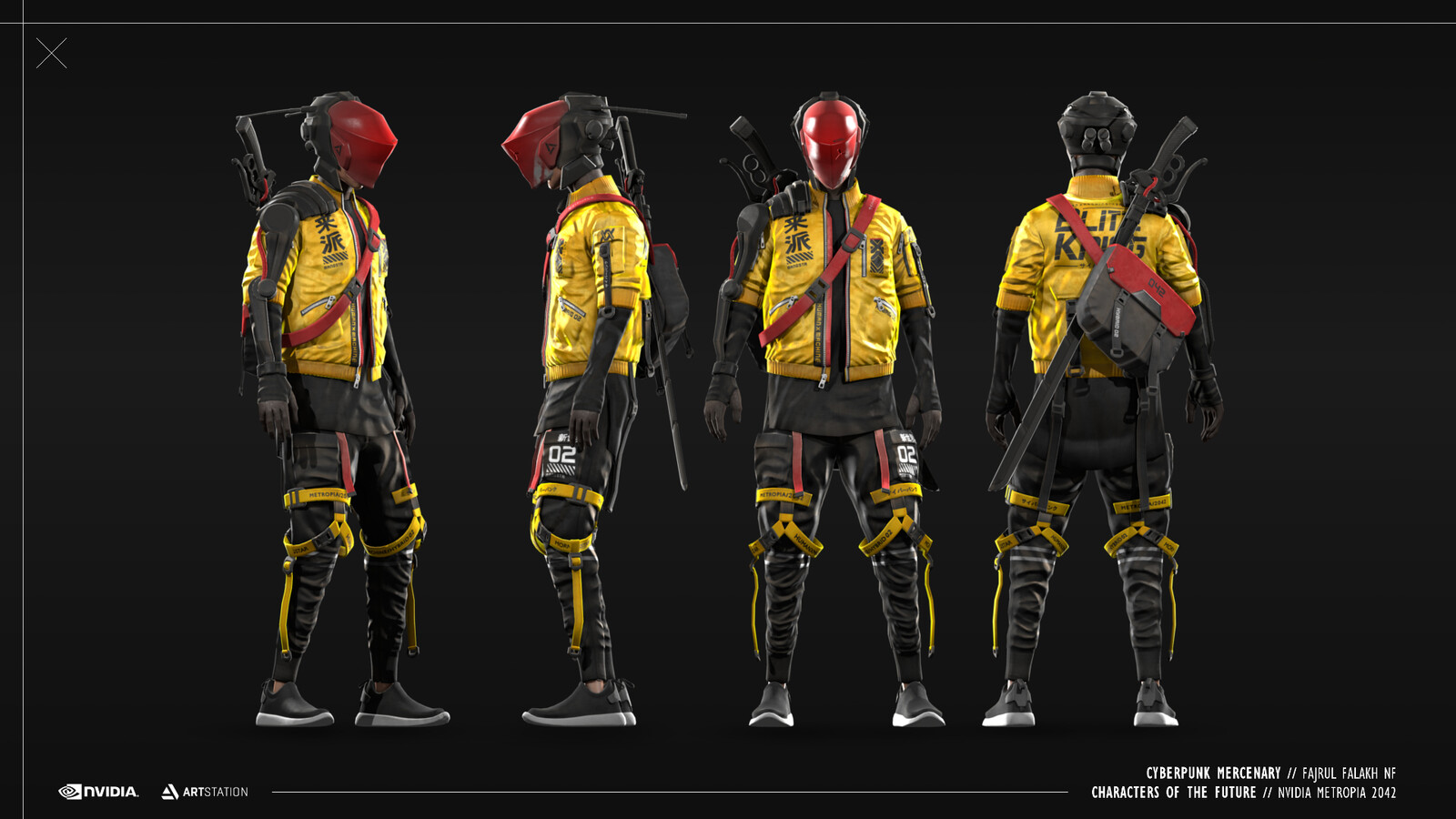 Fajrul FN - Cyberpunk Mercenary (Game Character)