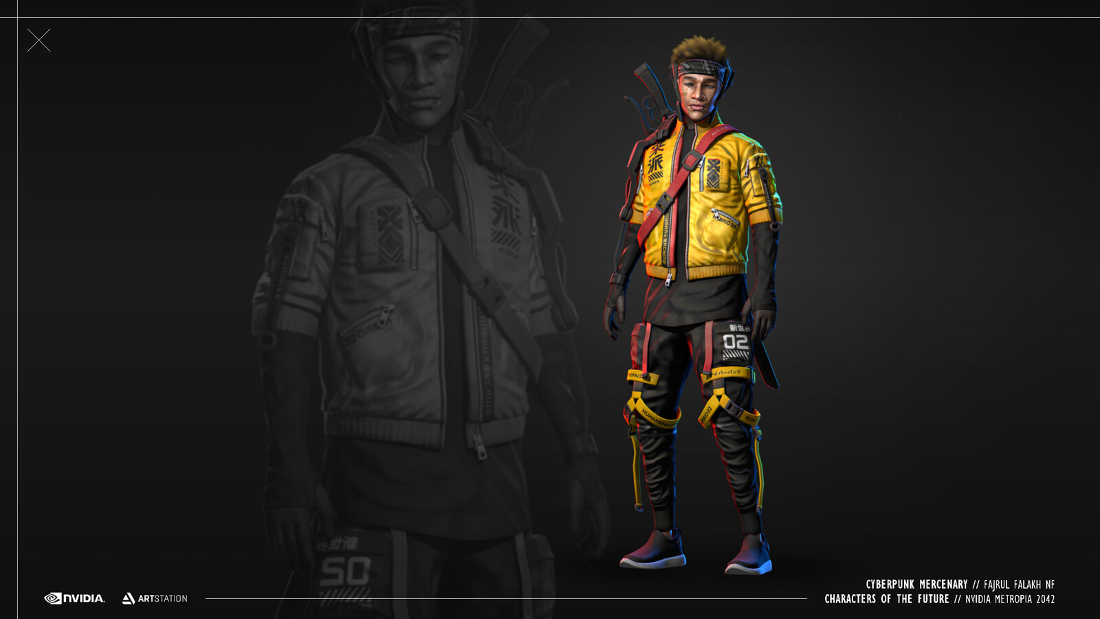 Fajrul FN - Cyberpunk Mercenary (Game Character)