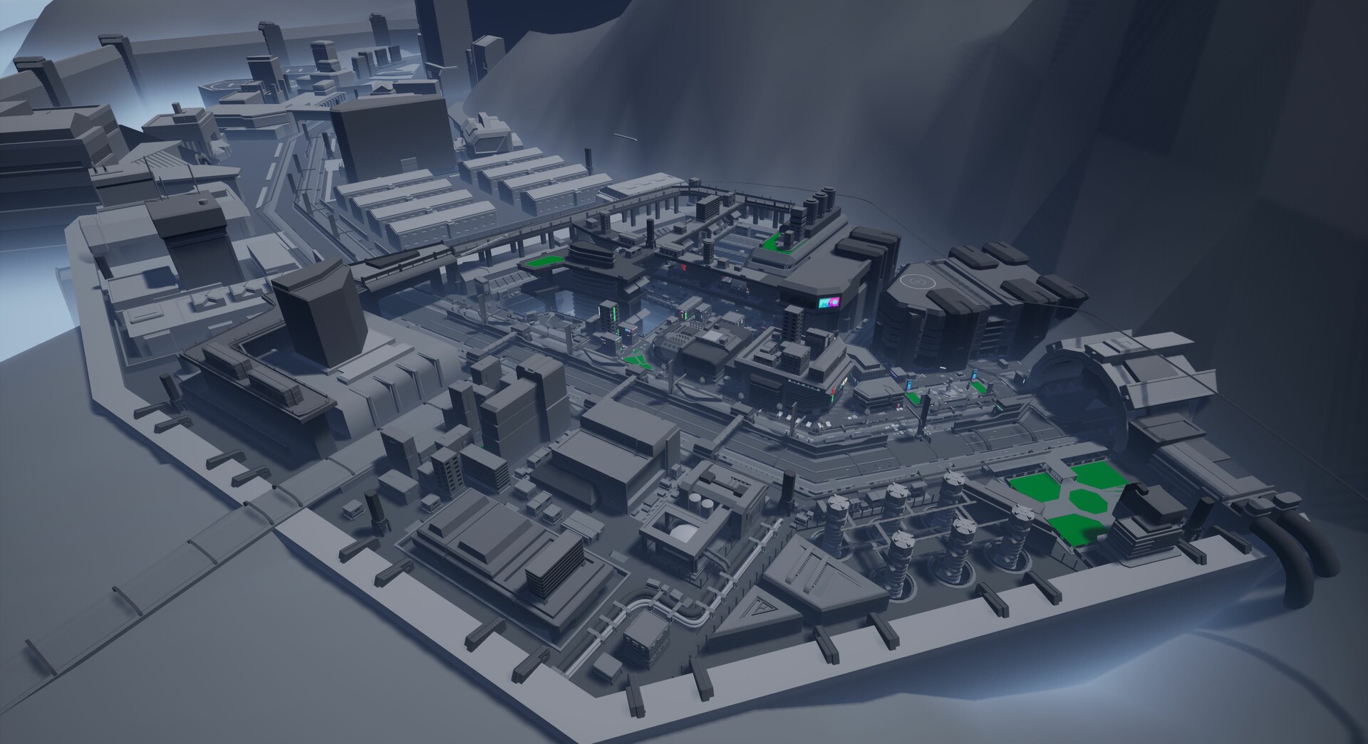 ArtStation - Volcanic Outpost City