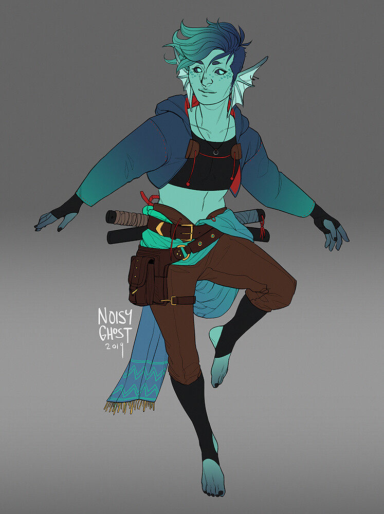 Noisy Ghost - DnD: Water Genasi Rogue
