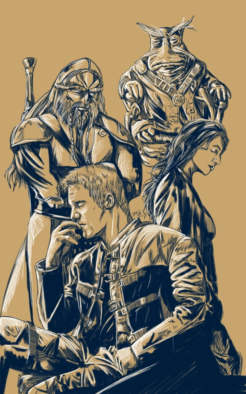 ArtStation - Daily Sketch: Remembering a Lost Friend