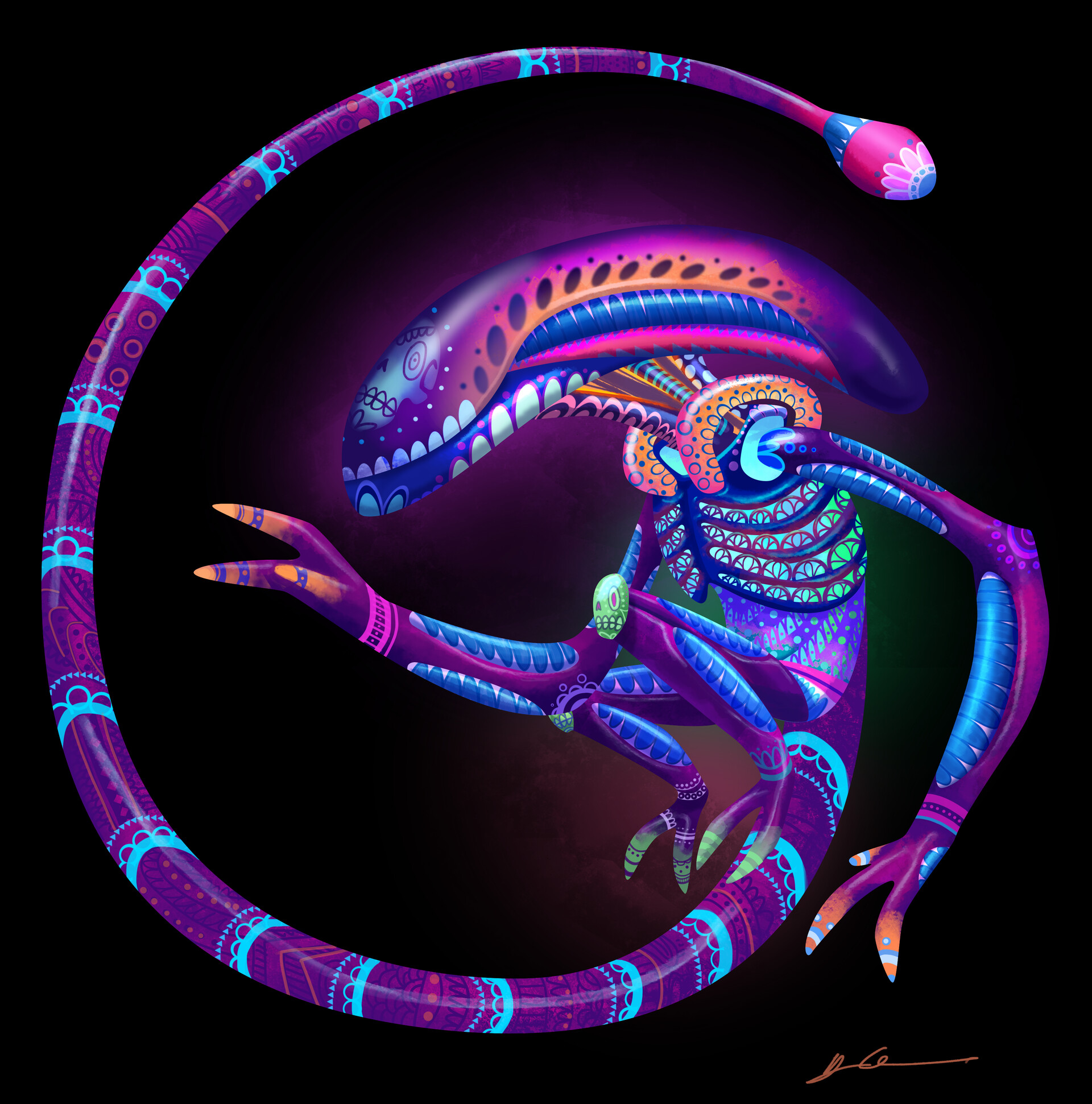 Alienbrije by Yuri Cameirana : r/purple_lavender