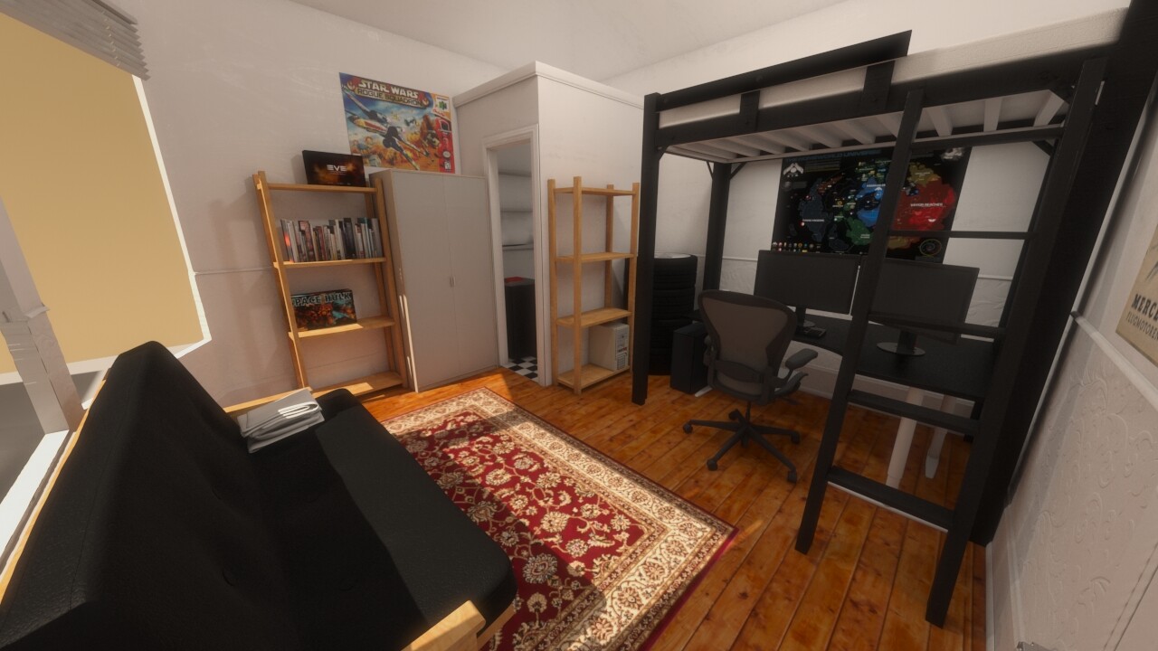 ArtStation - SRO interior WIP