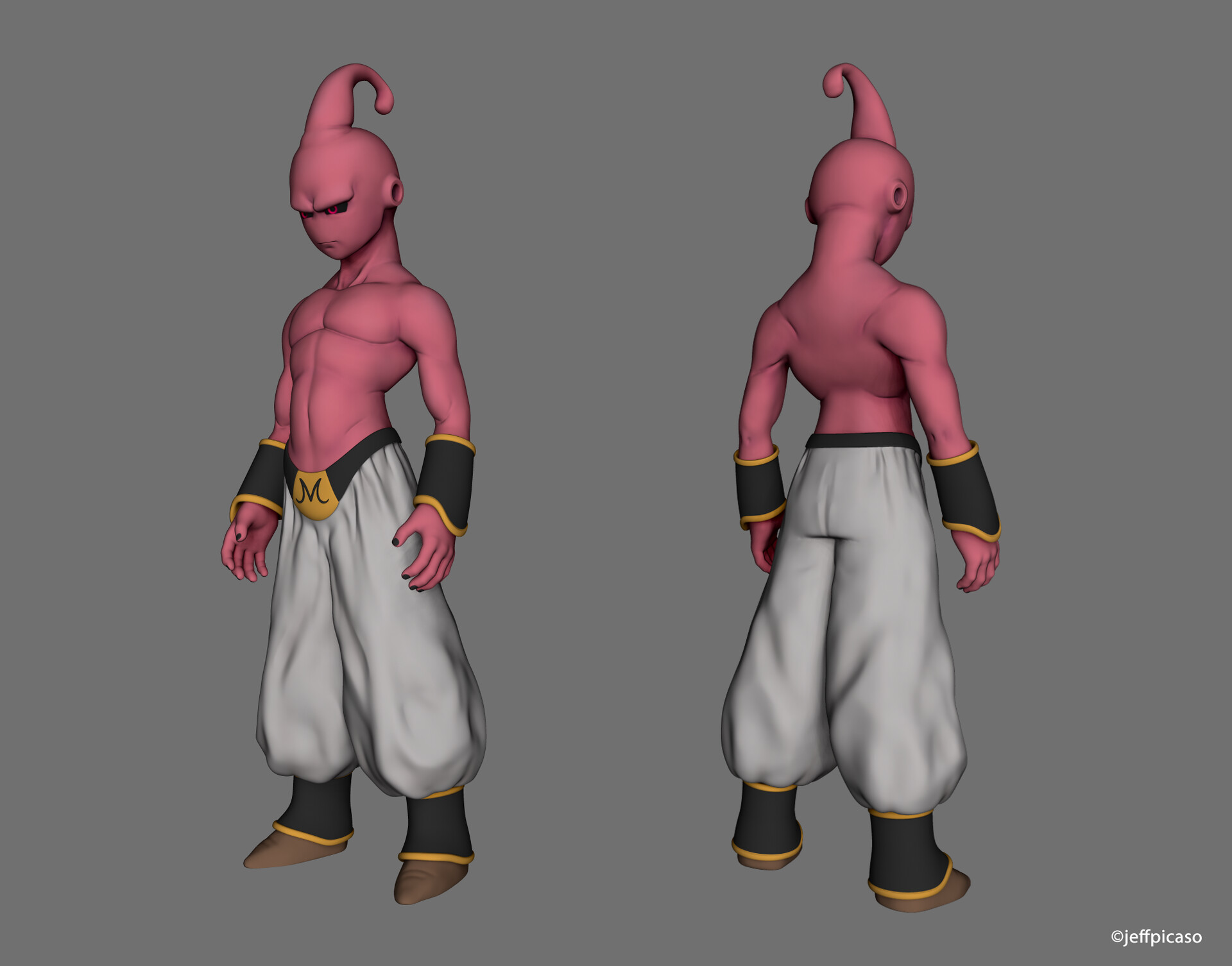 ArtStation - Kid Buu quick sculpt