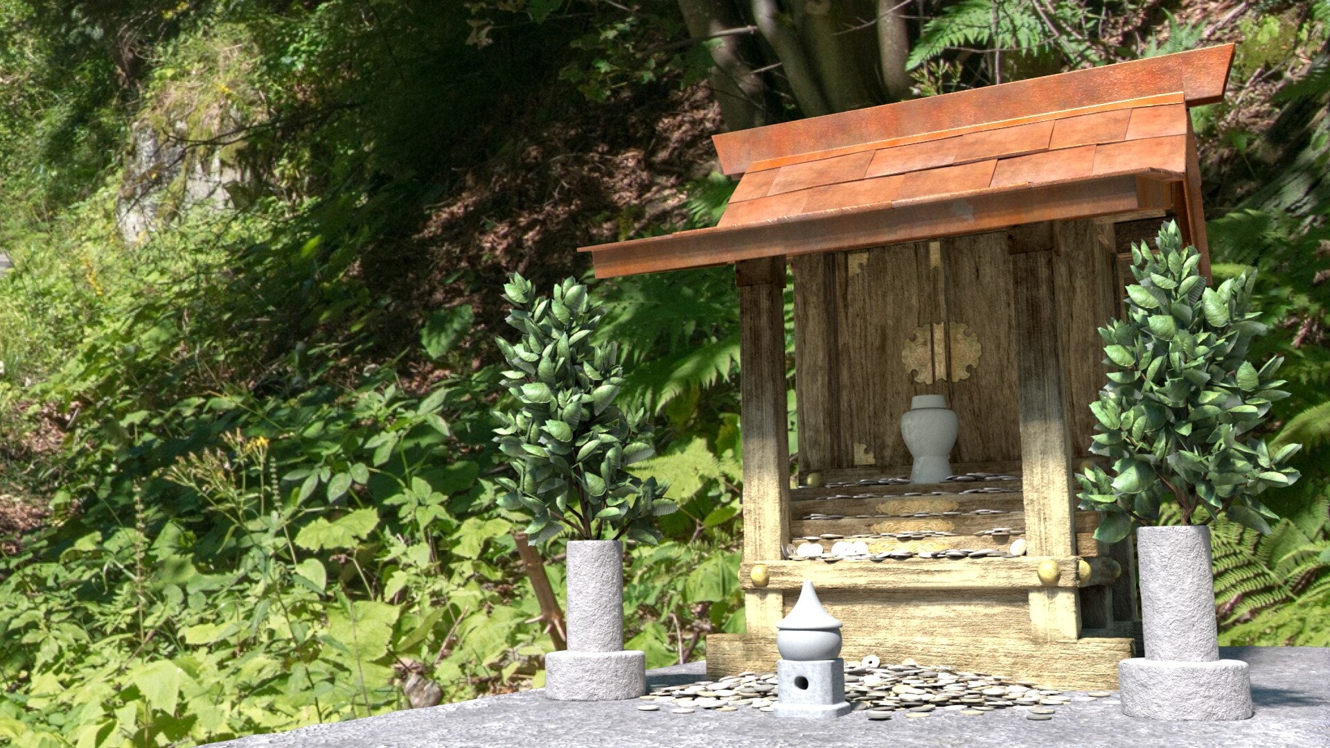 ArtStation - Japanese Shrine