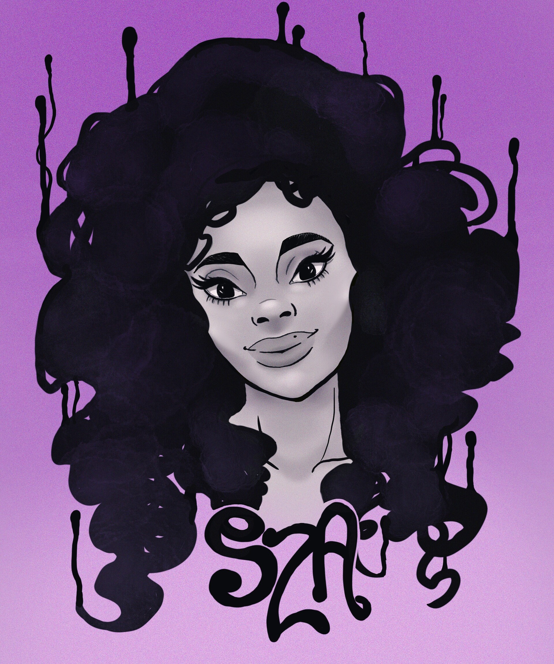ArtStation - SZA Portrait (2019)