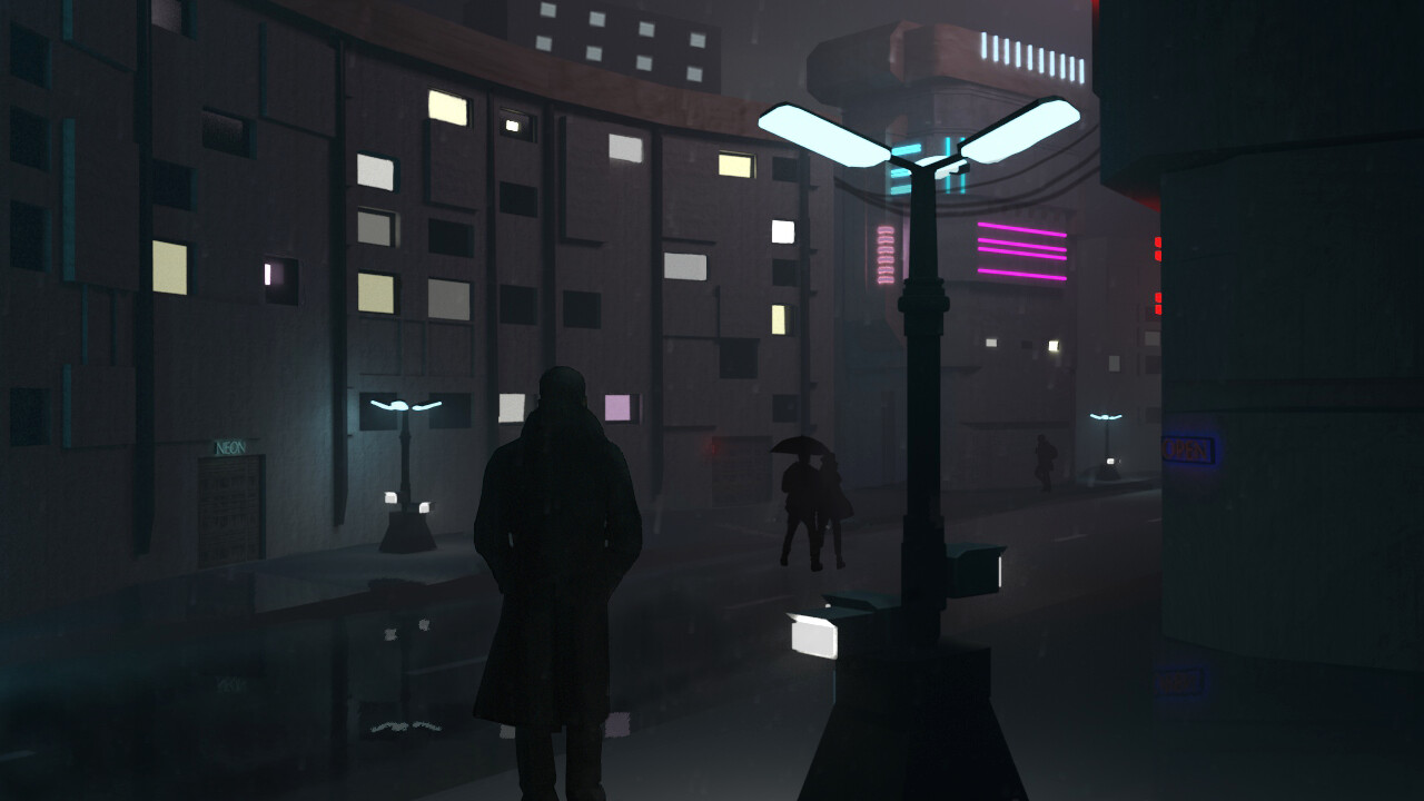 ArtStation - Blade Runner city
