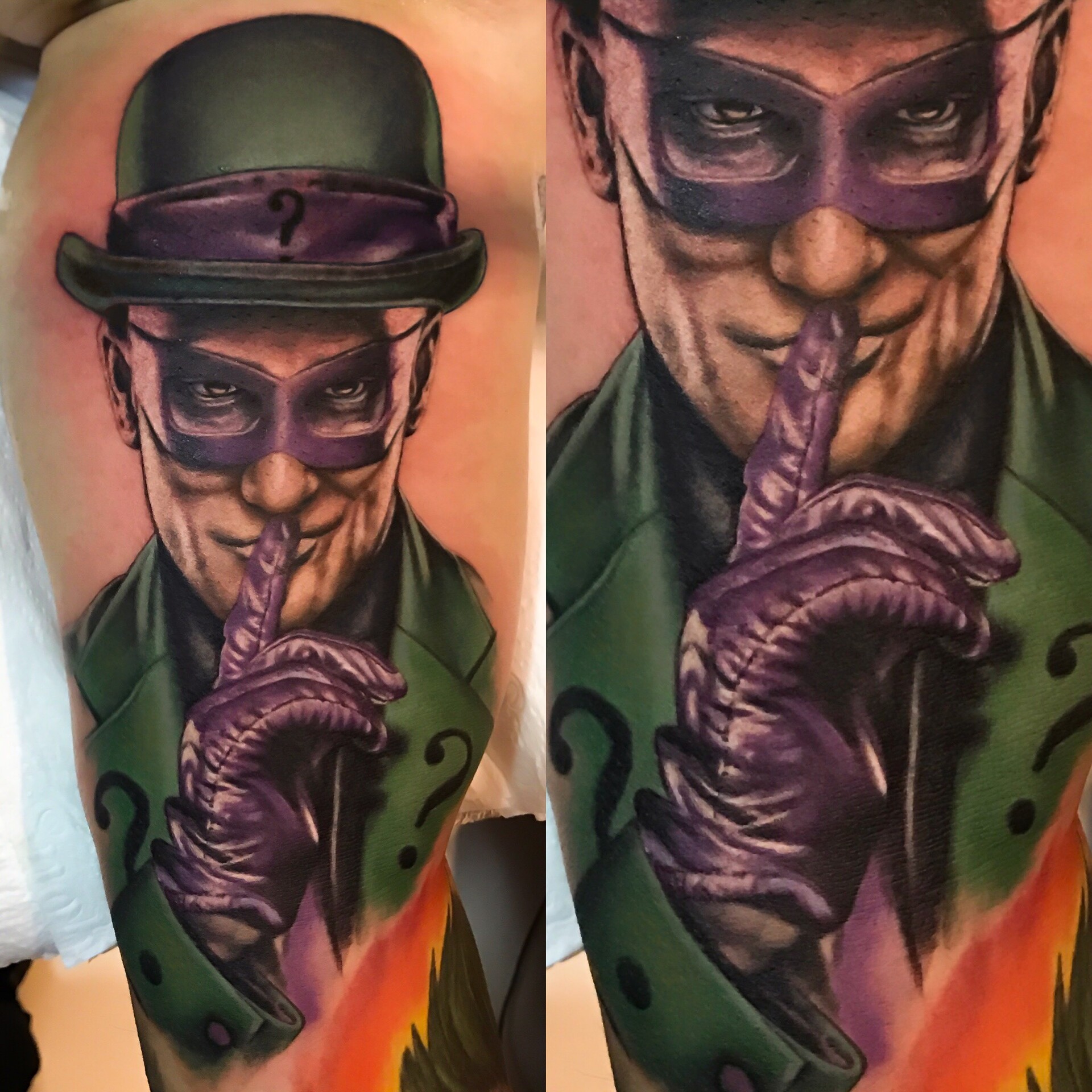riddler tattoo