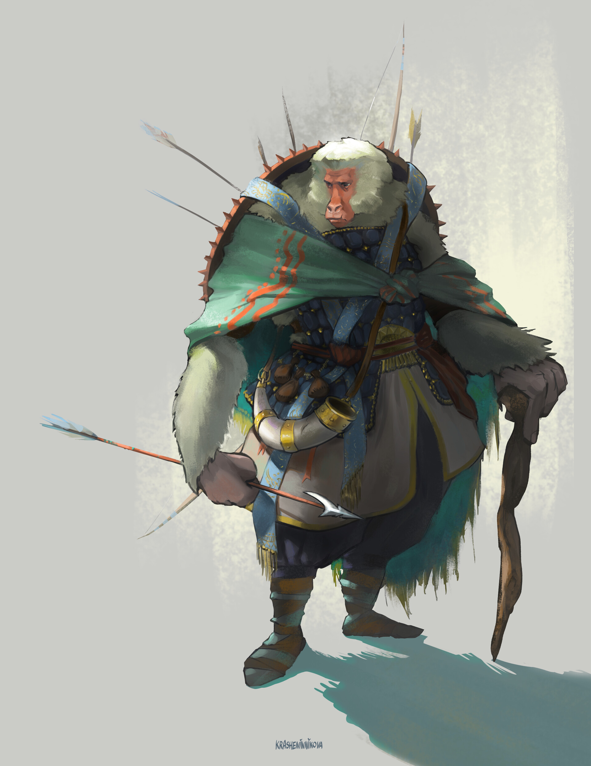 ArtStation - Monkey warrior