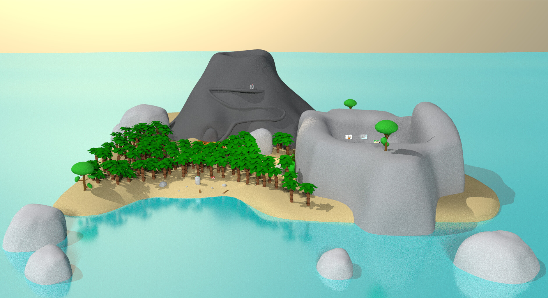 ArtStation - 3D Island