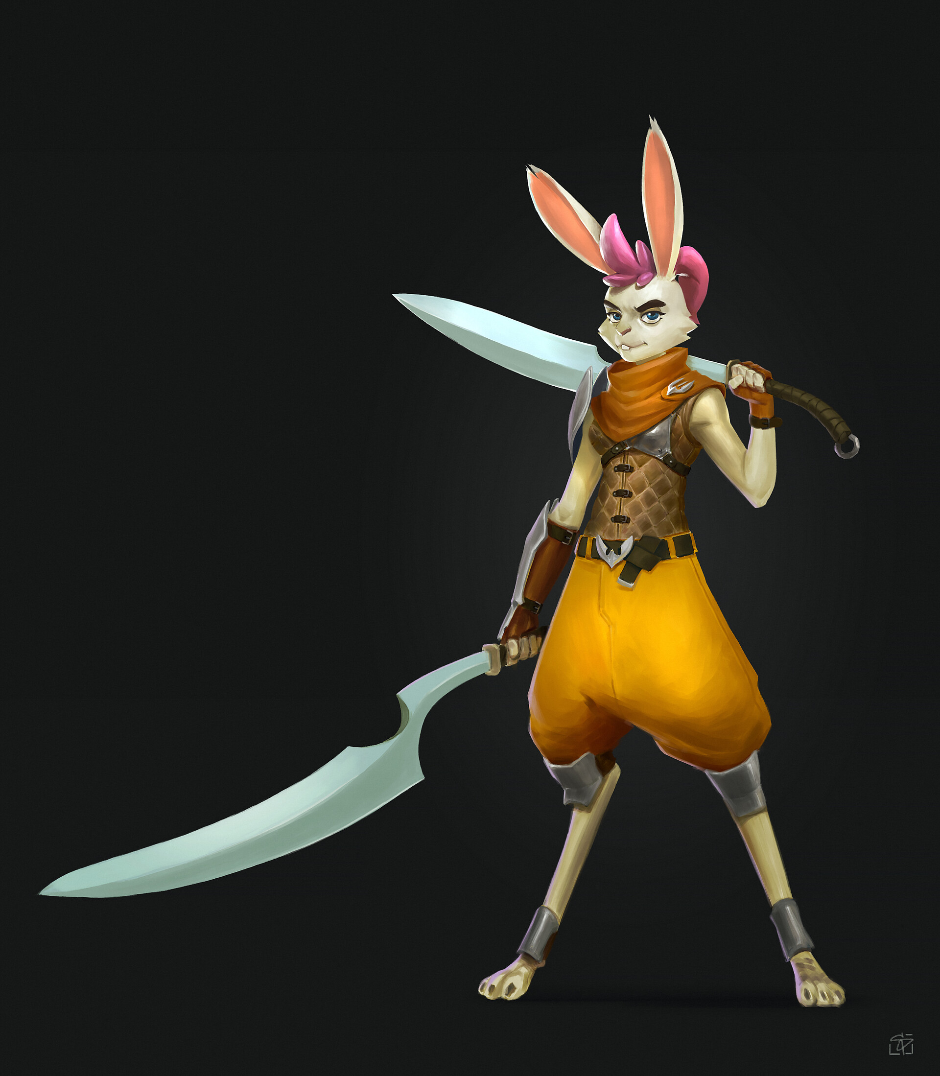 ArtStation - Random Dual Wielding Rabbit