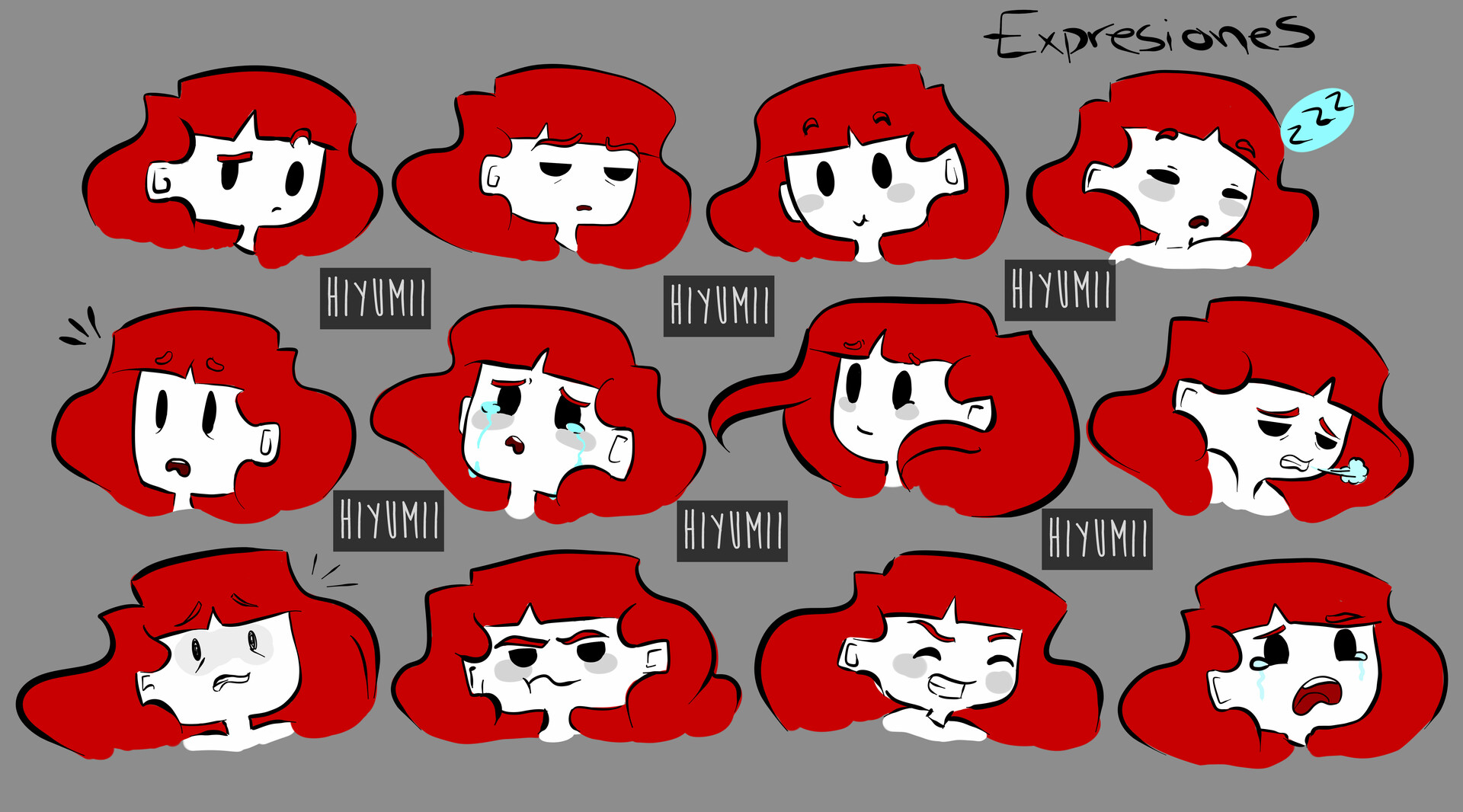 ArtStation - Expression sheet