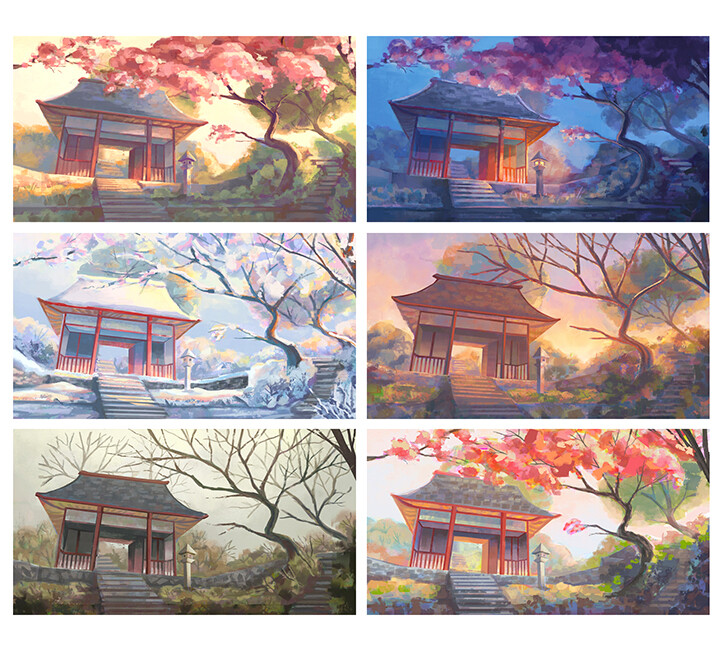 ArtStation - Mood and color study