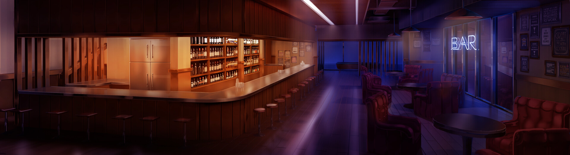 ArtStation - Bar Background Artwork