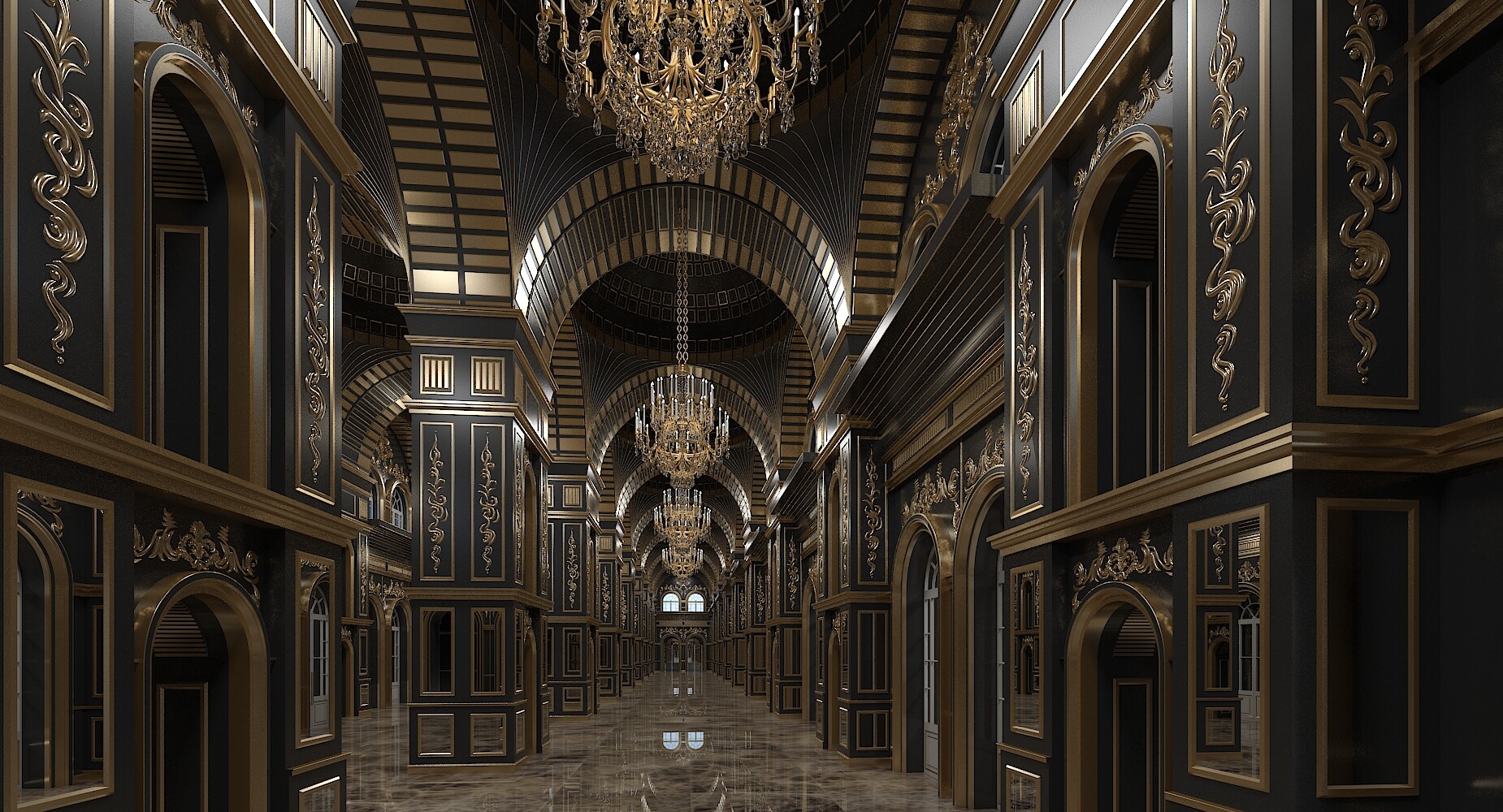 ArtStation - Fantasy Classic Interior Tileable