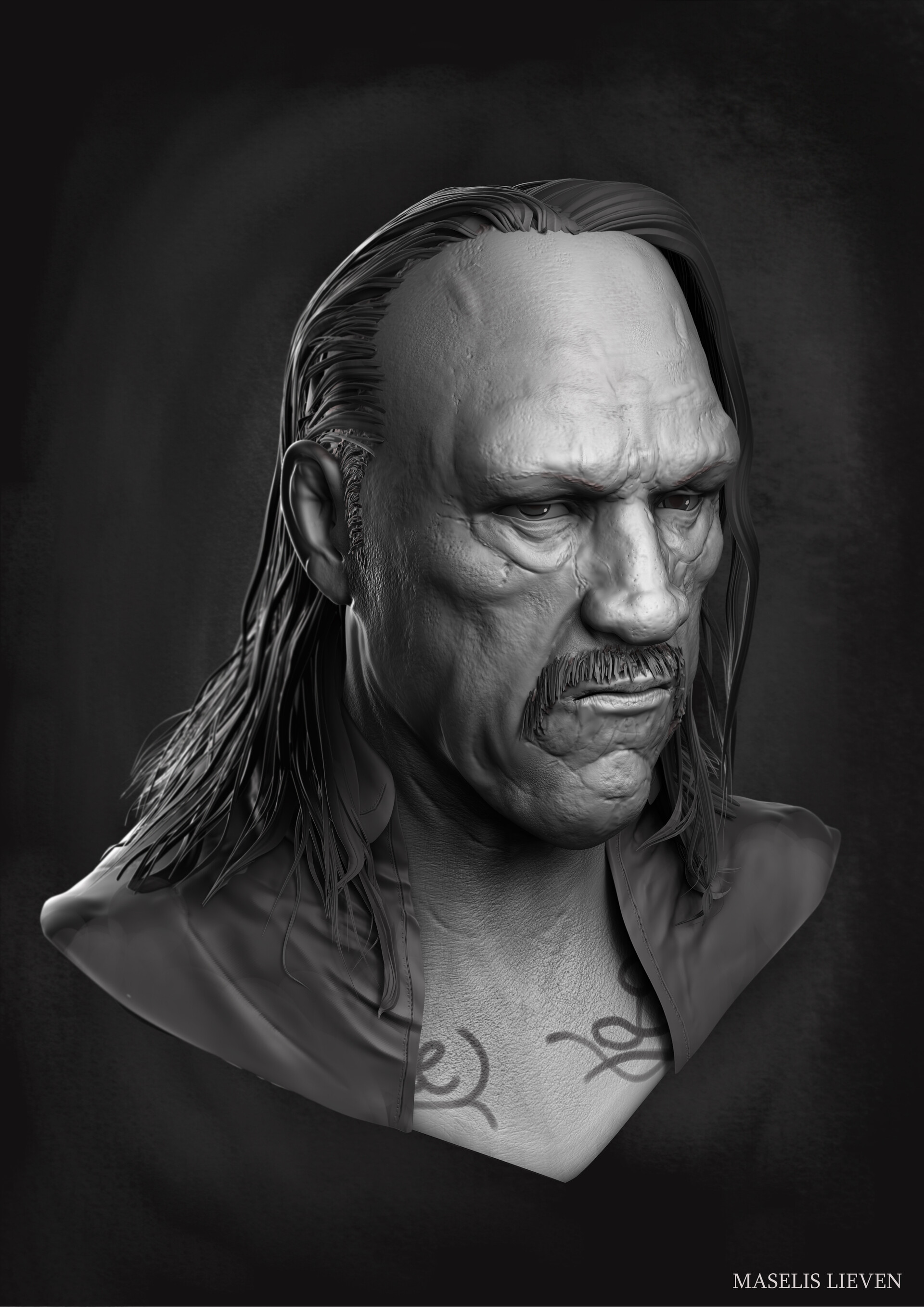 ArtStation - Danny Trejo Bust