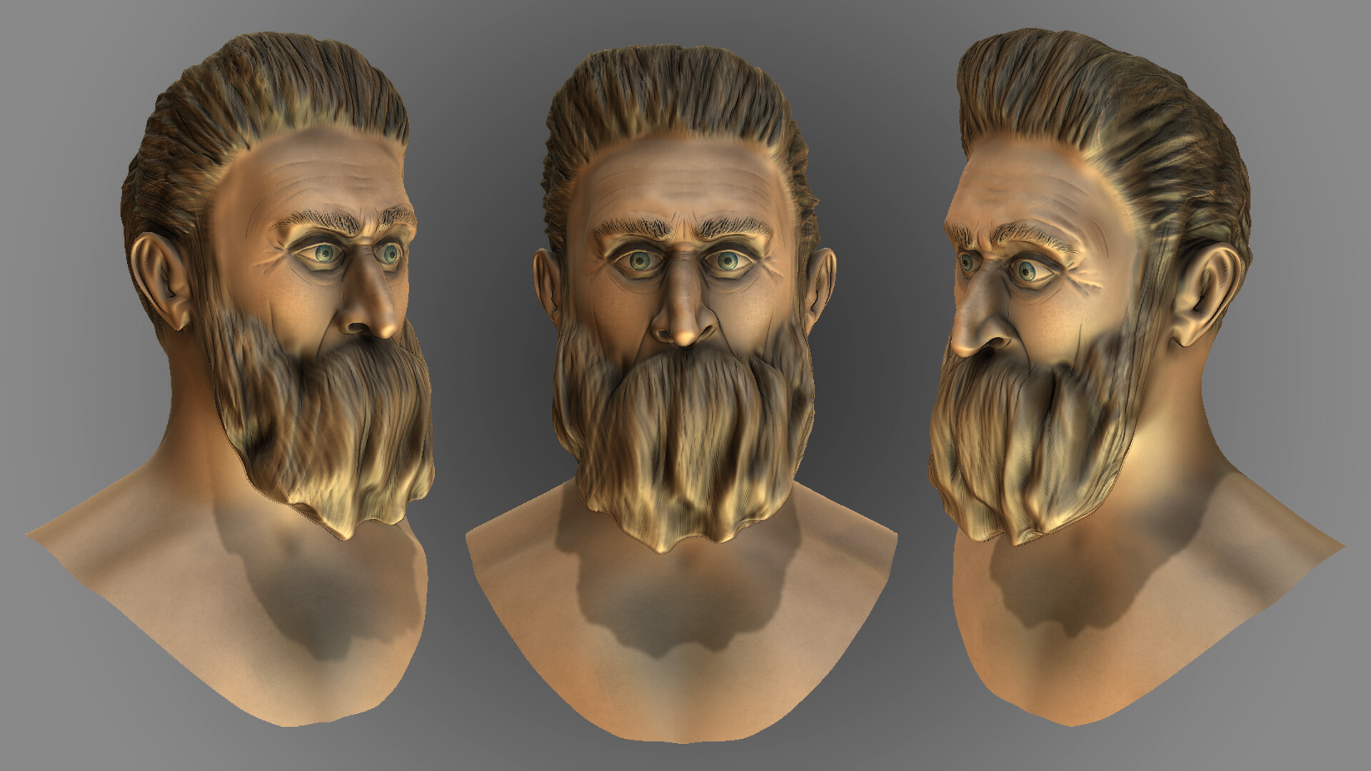 ArtStation - Beard man - mudbox