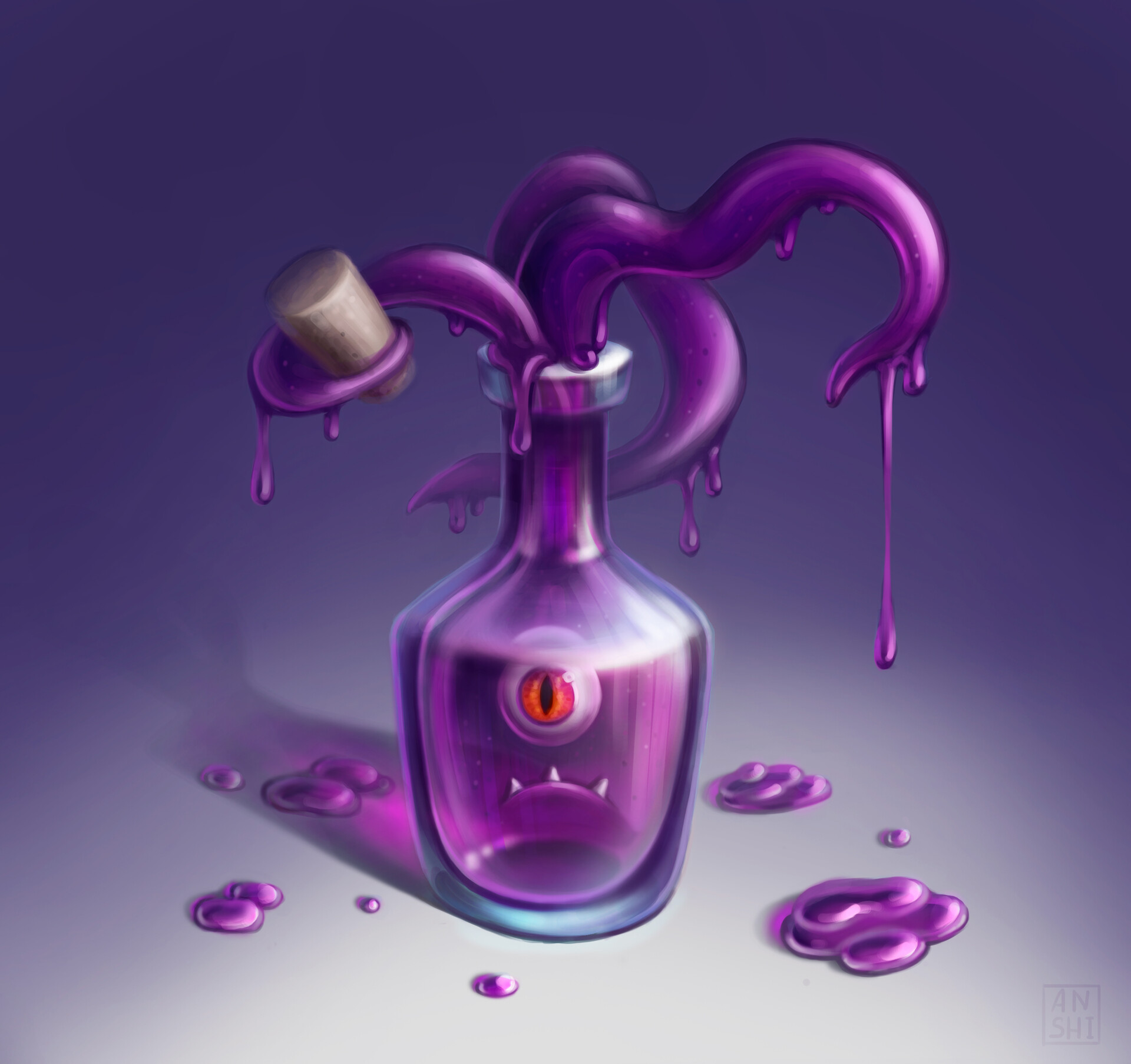 ArtStation - Purple anomaly