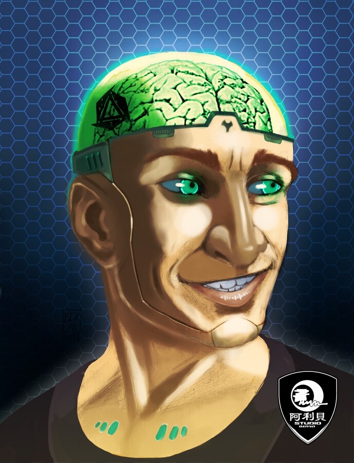 ArtStation - Cyborg Brain