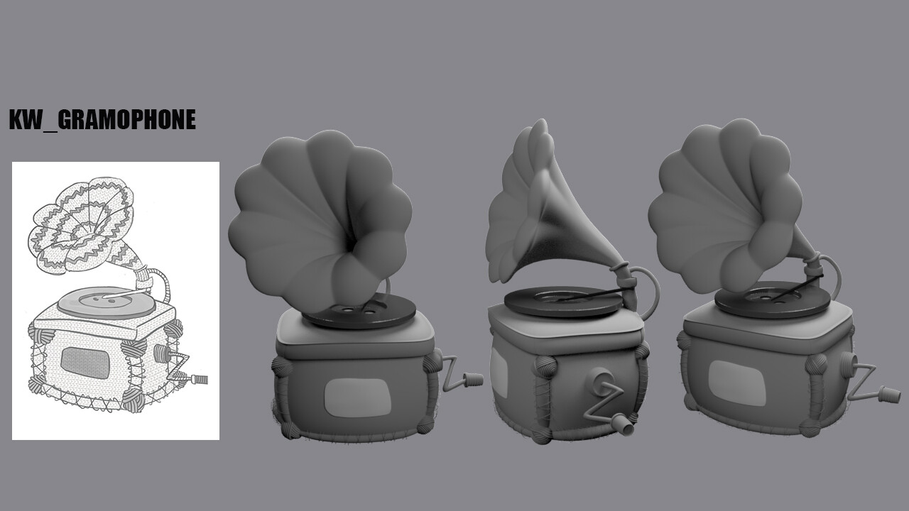 ArtStation - Gramophone 3D Model